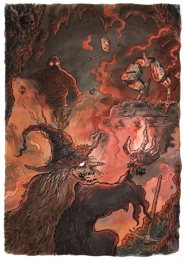 Rackham le Roux - Participation in knock Knock! Issue #4 magazine