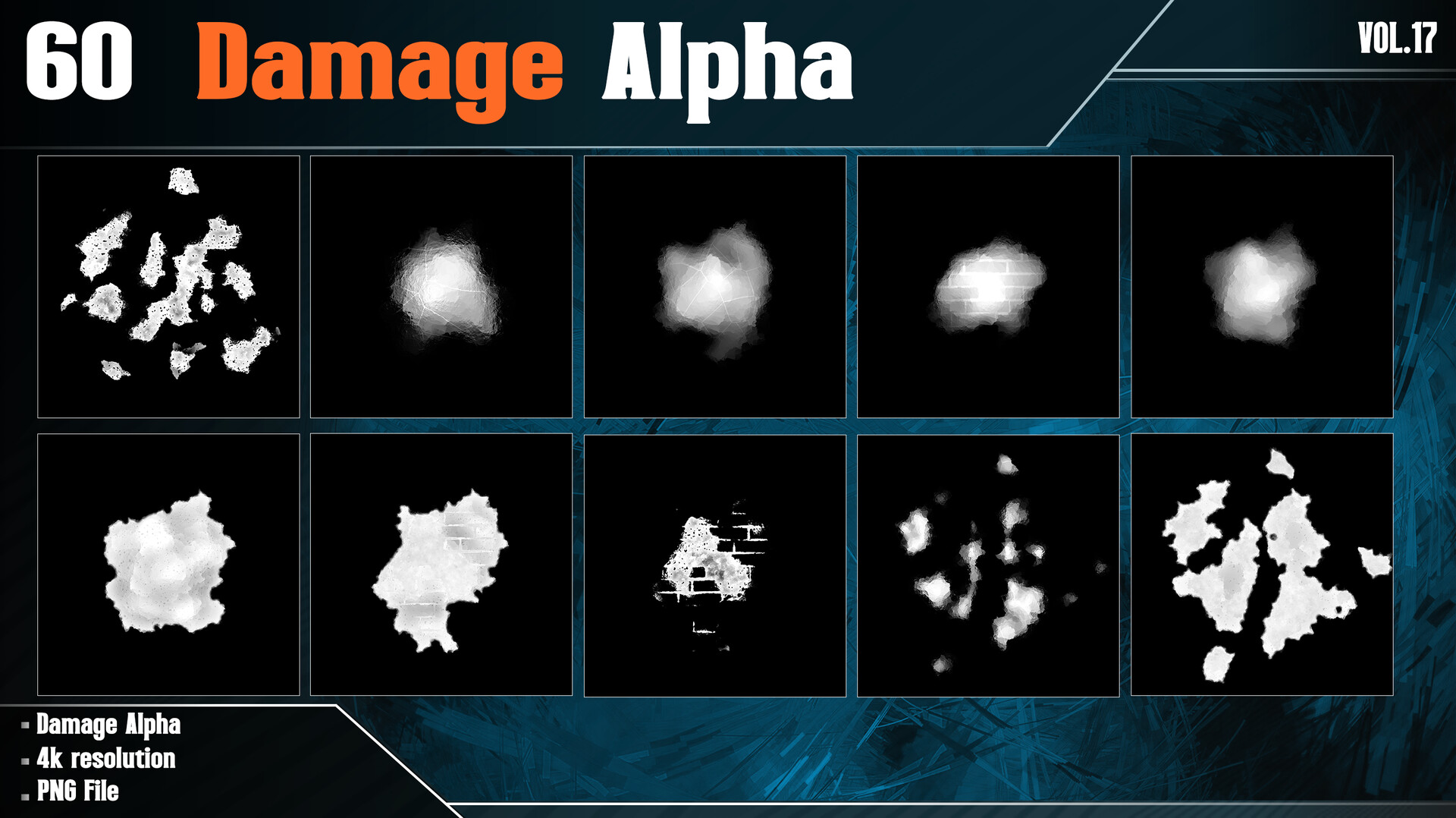 mehdi shahraki - 60 Damage Alpha - Vol.17 ( 4K PNG 16 Bit Depth ...