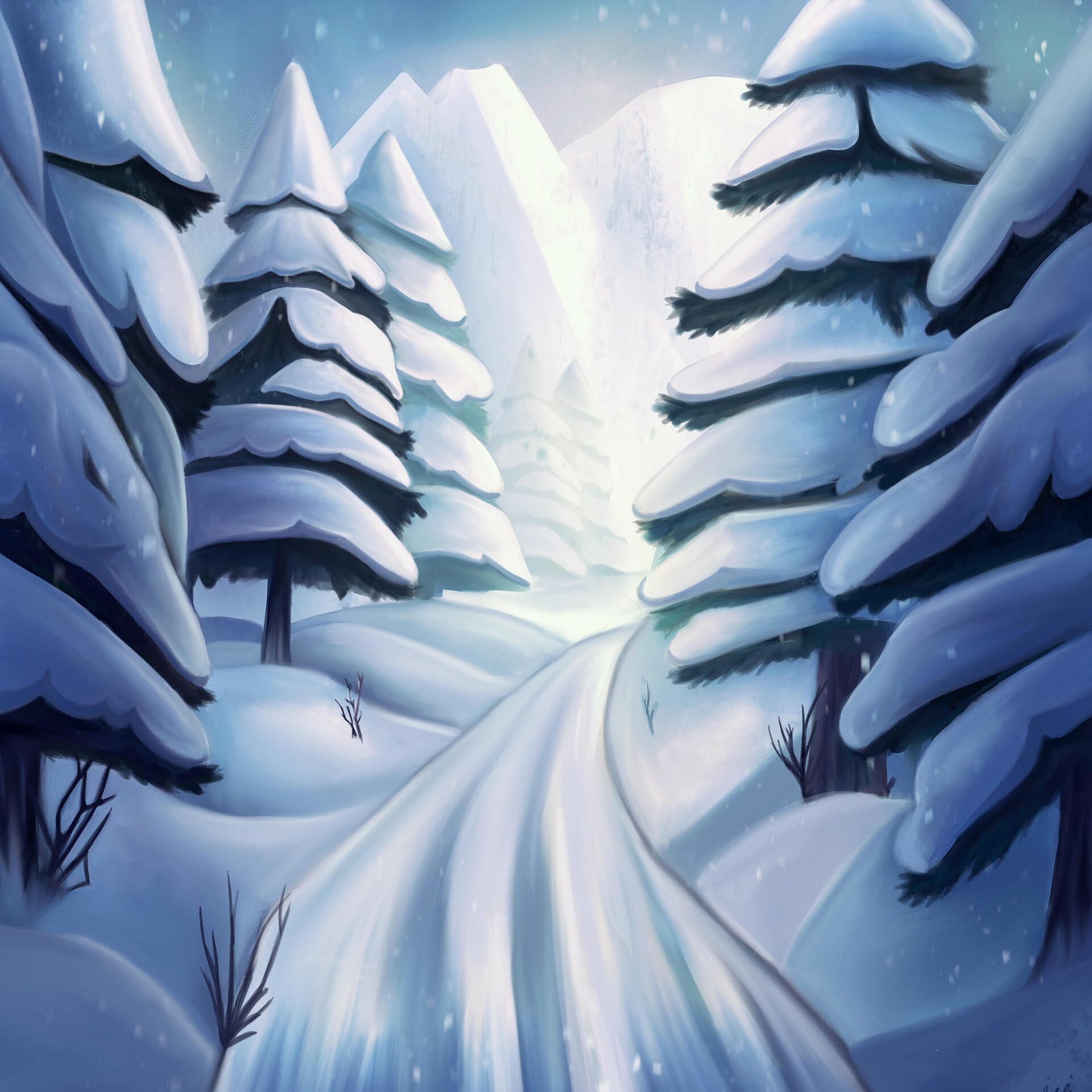 ArtStation - Snowscape