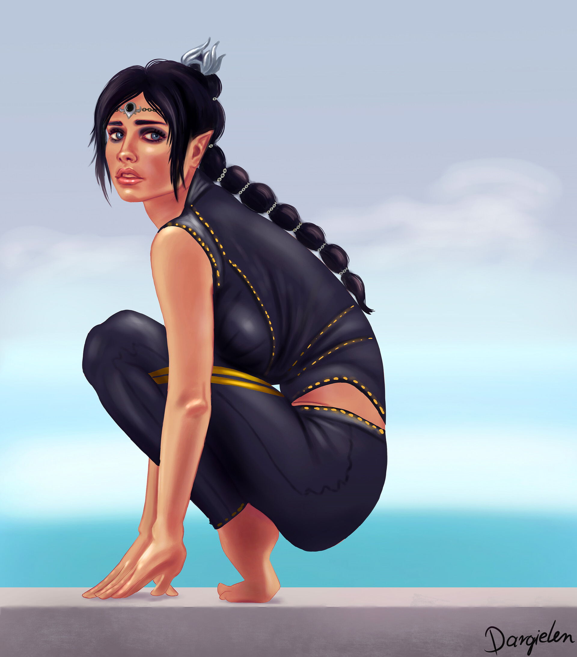 ArtStation - Shadowheart at seaside