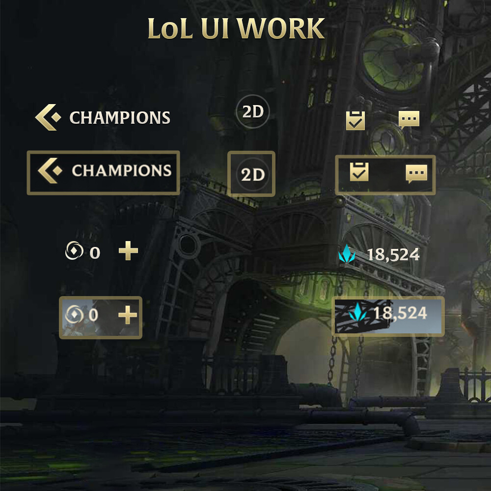 ArtStation - LoL UI Work