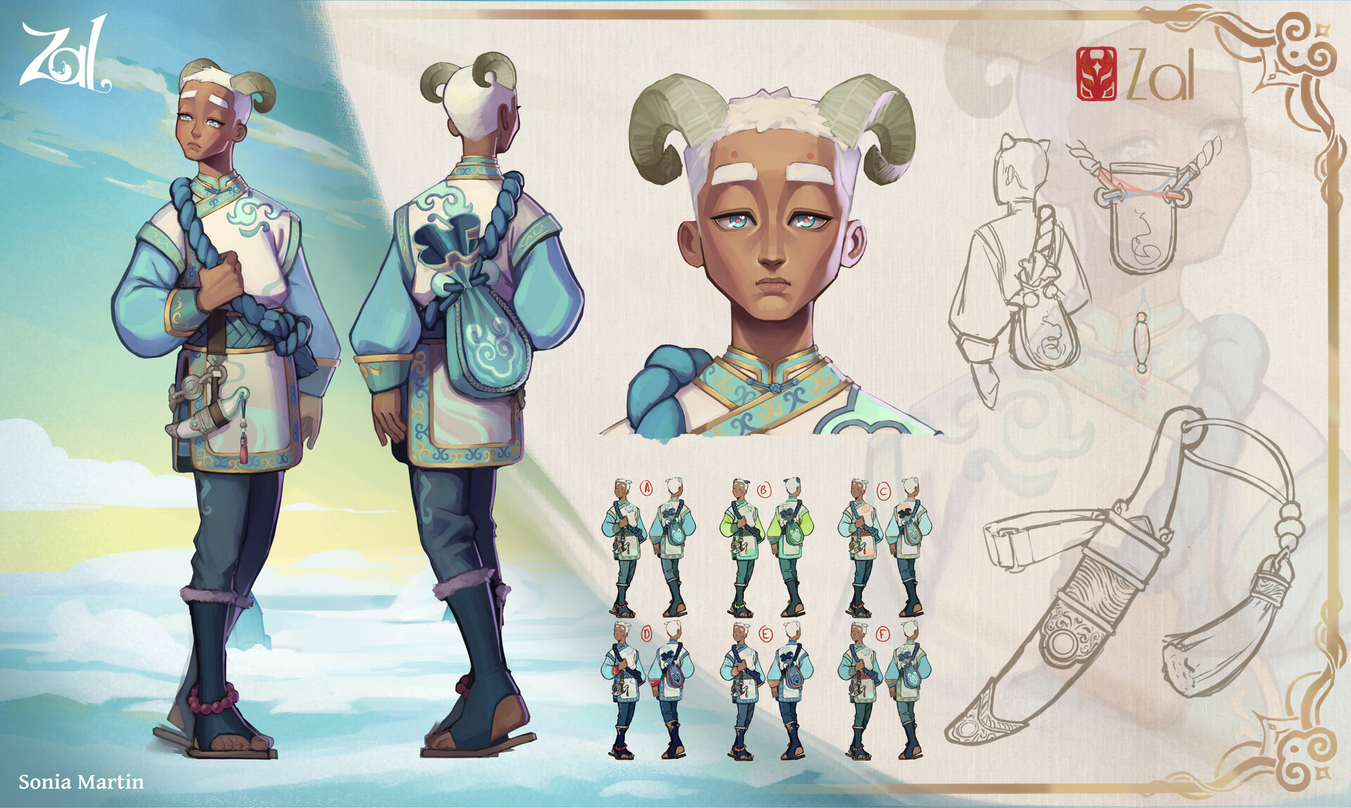 Sonia Martin - ZAL Short Movie - Character Design