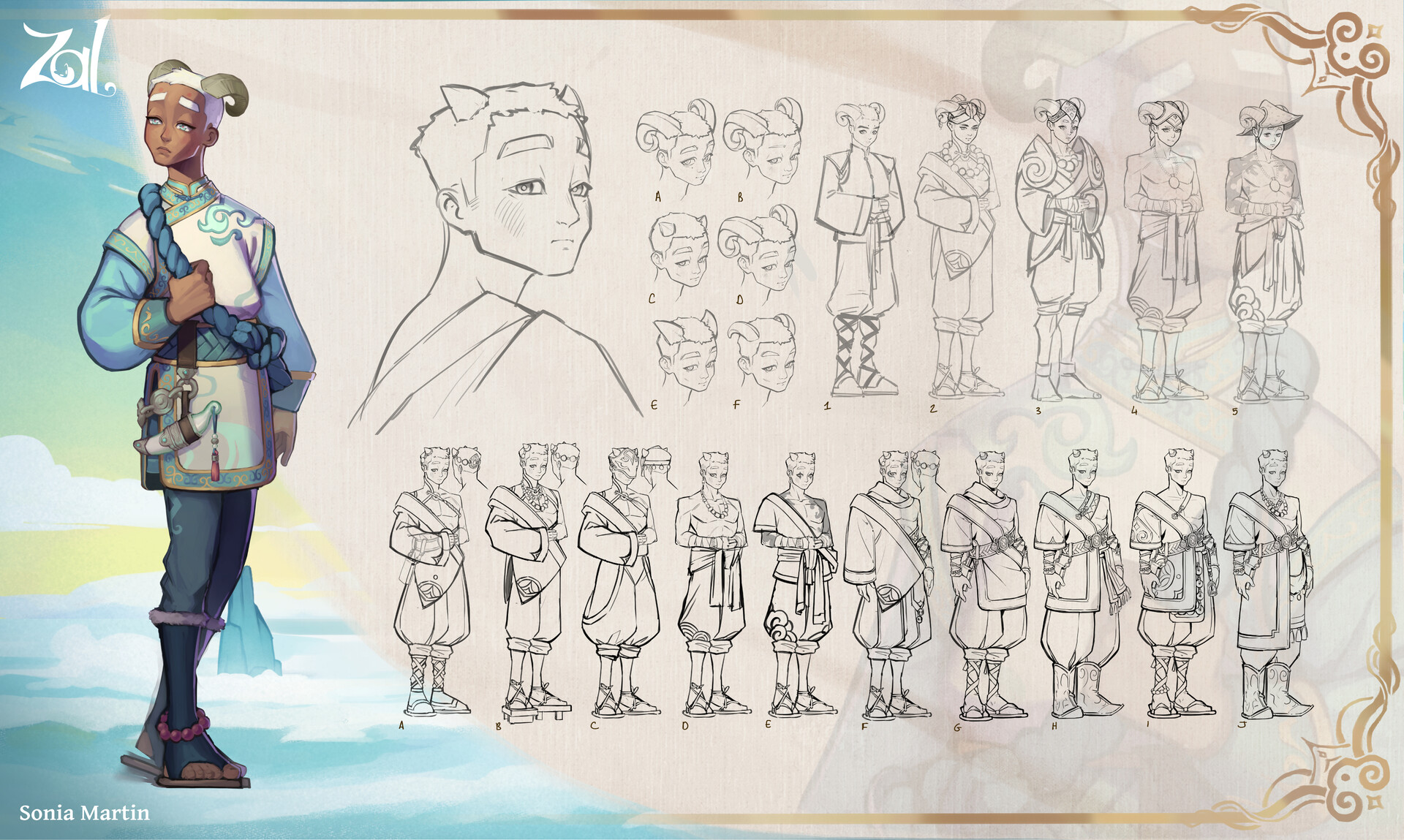 Sonia Martin - ZAL Short Movie - Character Design