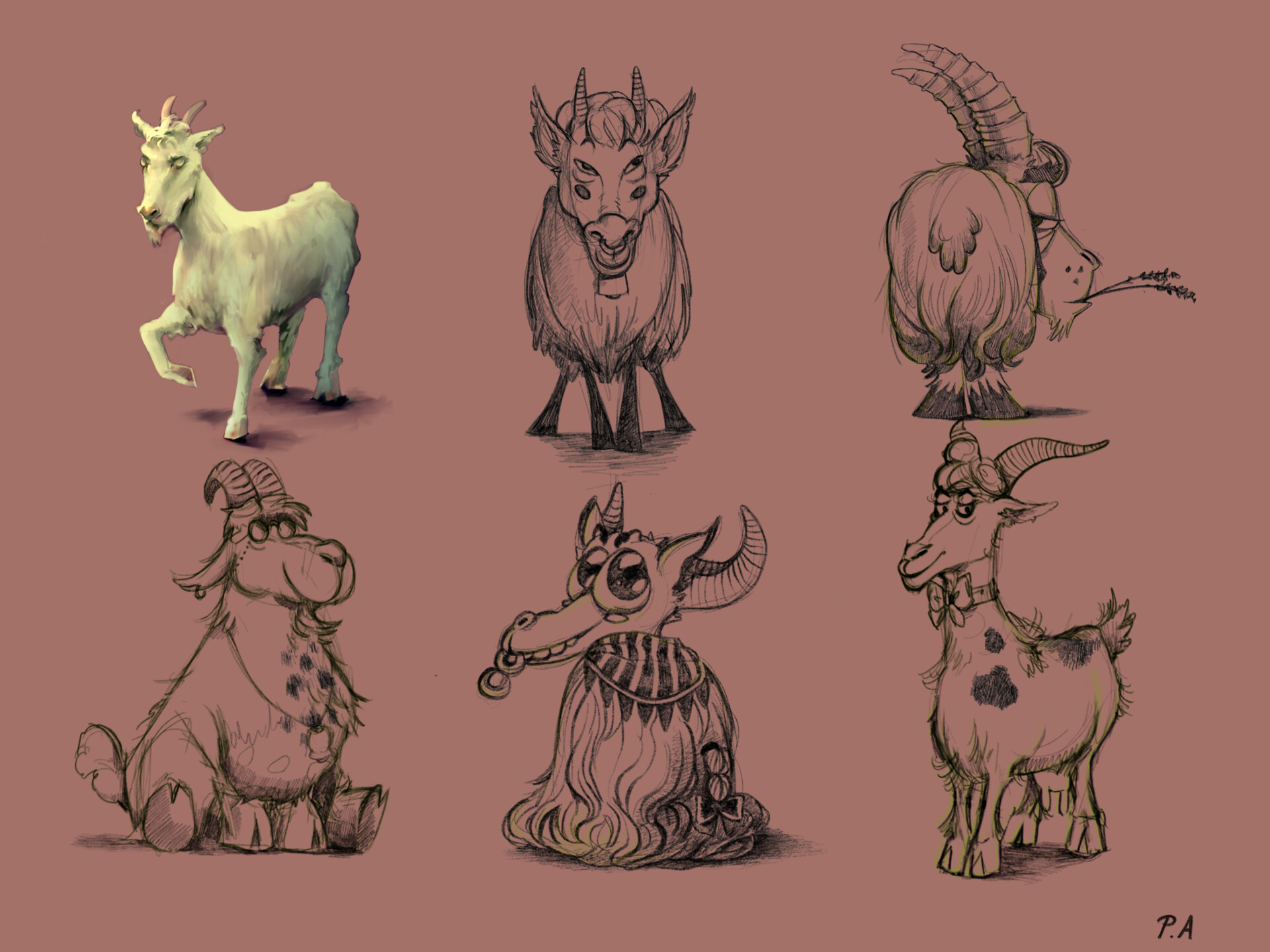 ArtStation - Character Design - Goat