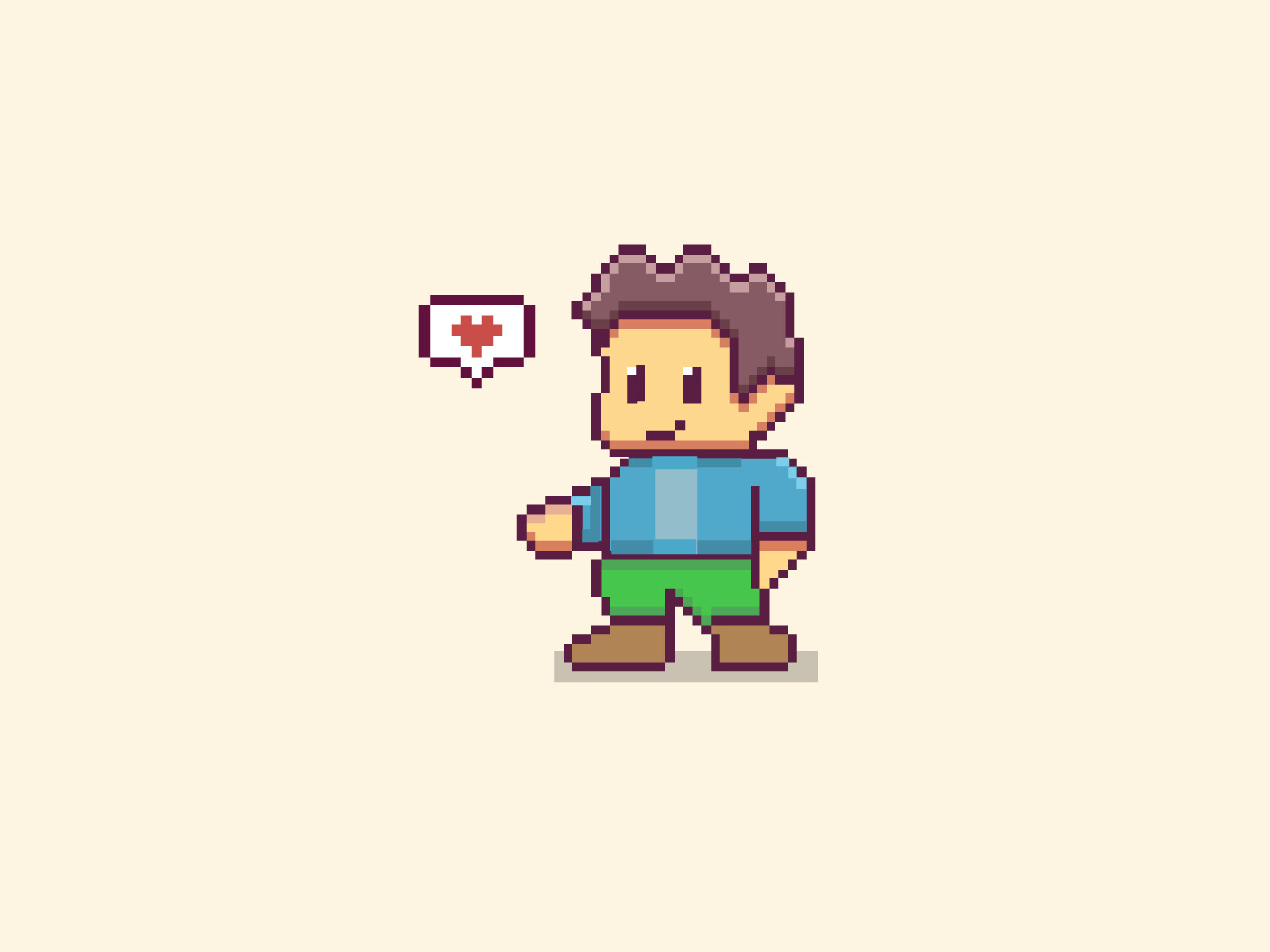 ArtStation - pixel person pixel man