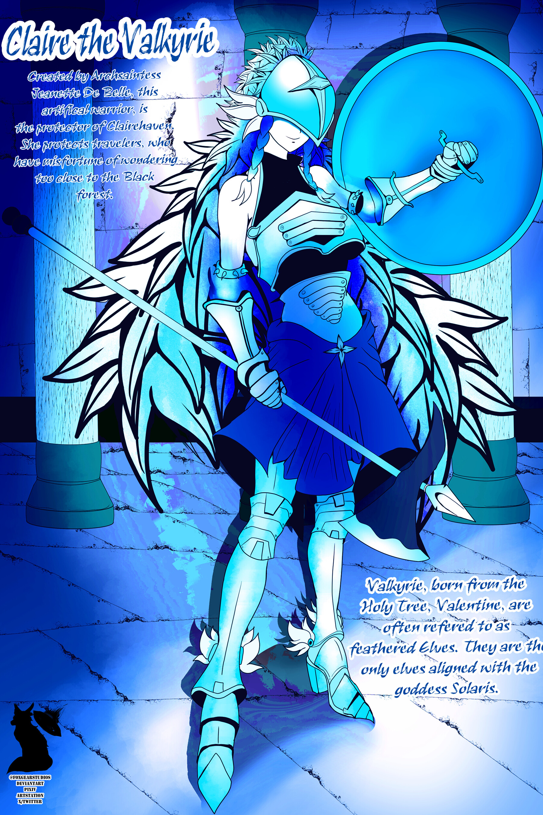 ArtStation - Anime OC Valkyrie