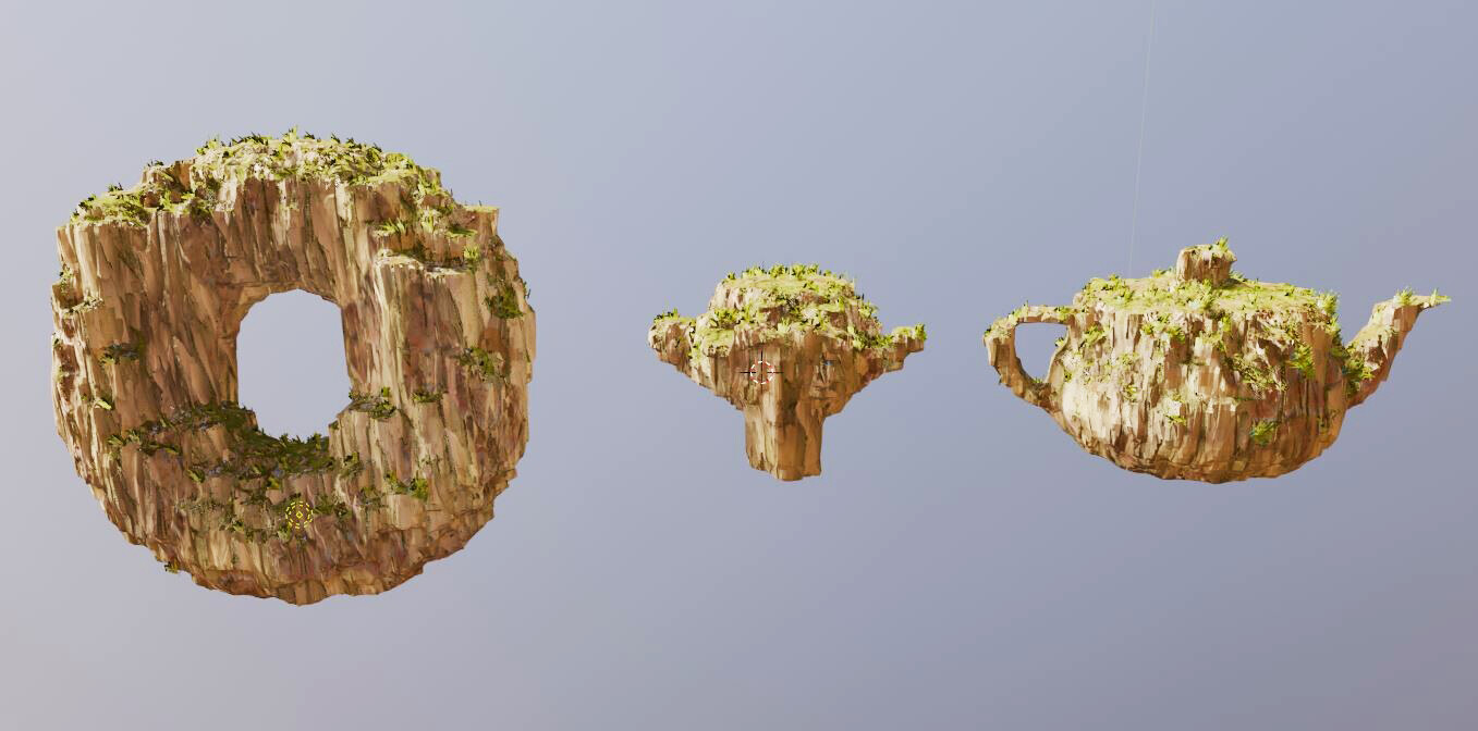 ArtStation - Blender Procedural cliff geometry node