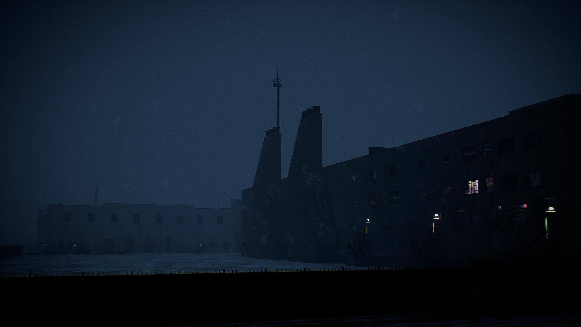 ArtStation - Base at Night