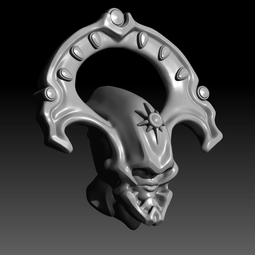 ArtStation - Masked Dark Elf / High Elf Heads - 28mm Miniatures