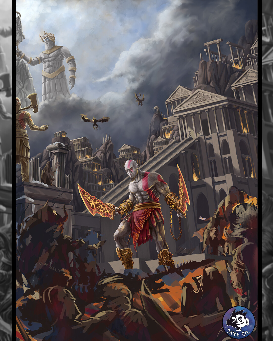 Daniel Gil Pérez - Kratos Griego/Greek - God of War Fan Art