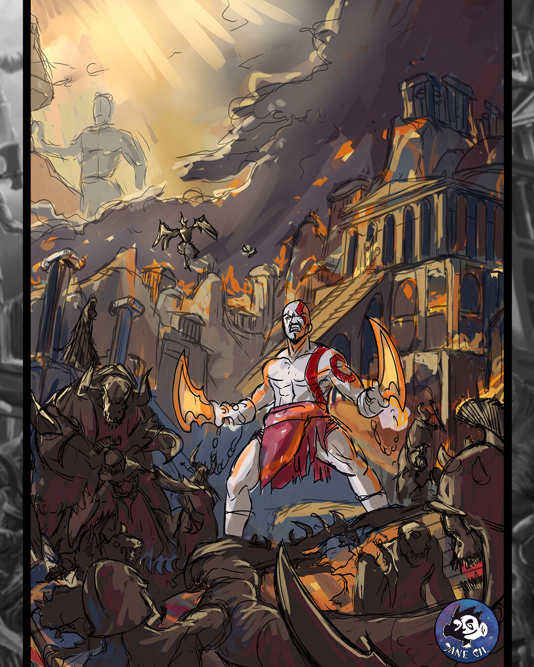 Daniel Gil Pérez - Kratos Griego/Greek - God of War Fan Art