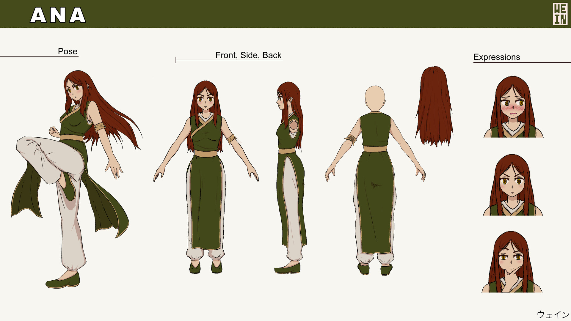 ArtStation - Character Sheet 1 - ANNA