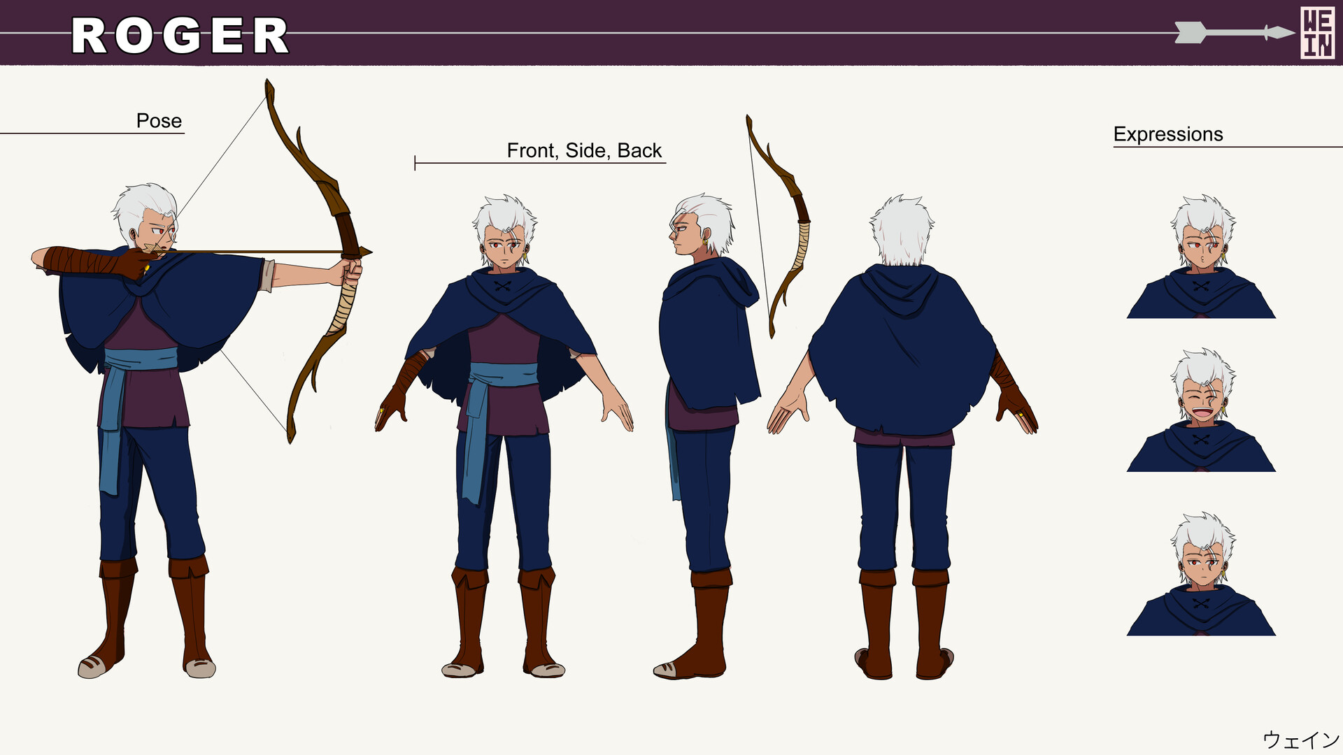 ArtStation - Character Sheet 4 - ROGER