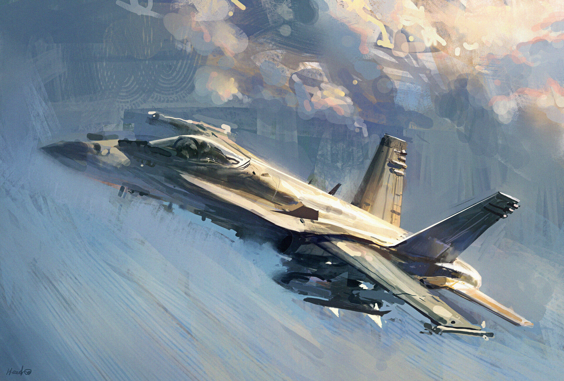 ArtStation - McDonnell Douglas FA-18 Hornet