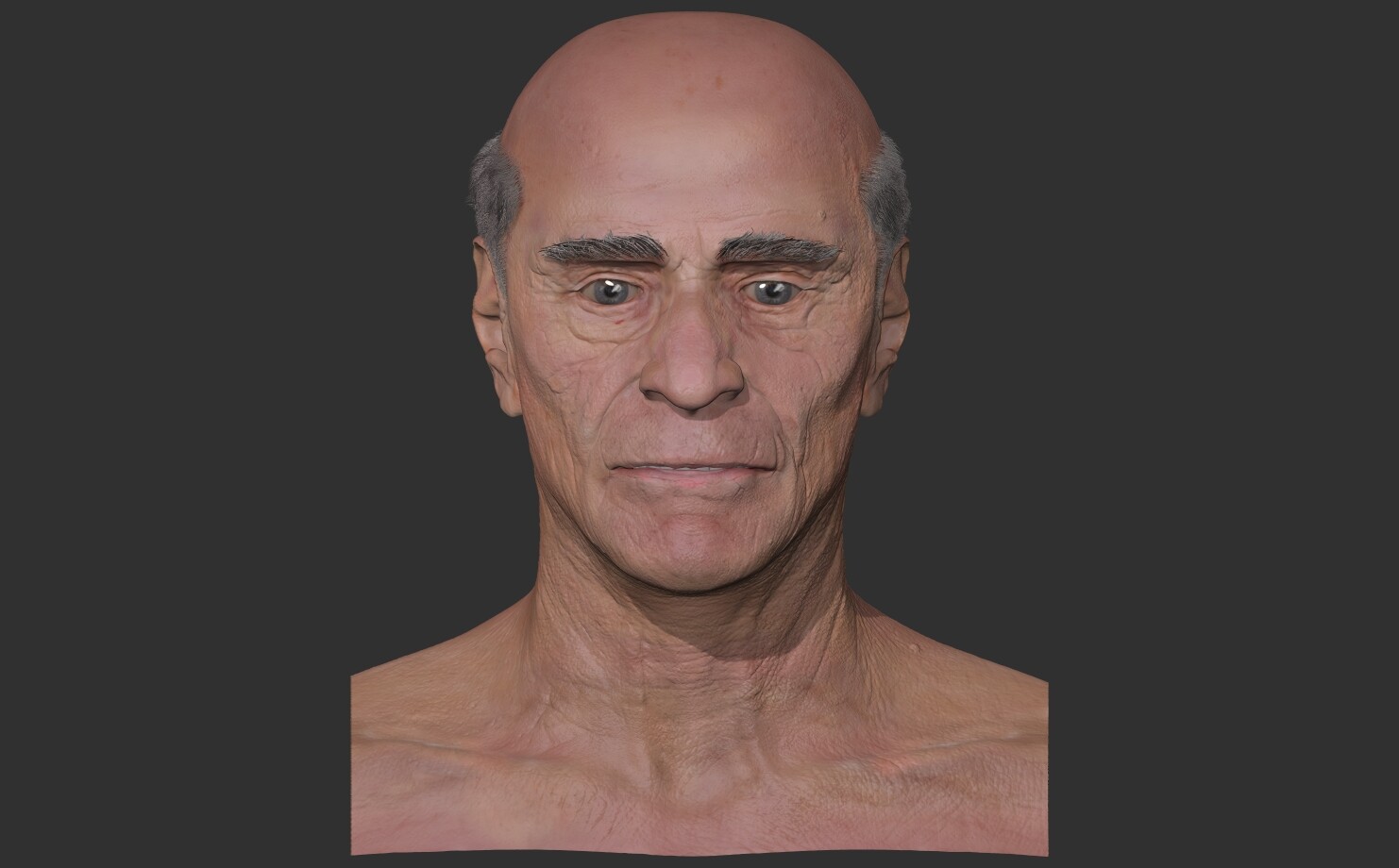 Shahir - Old man head sculpture