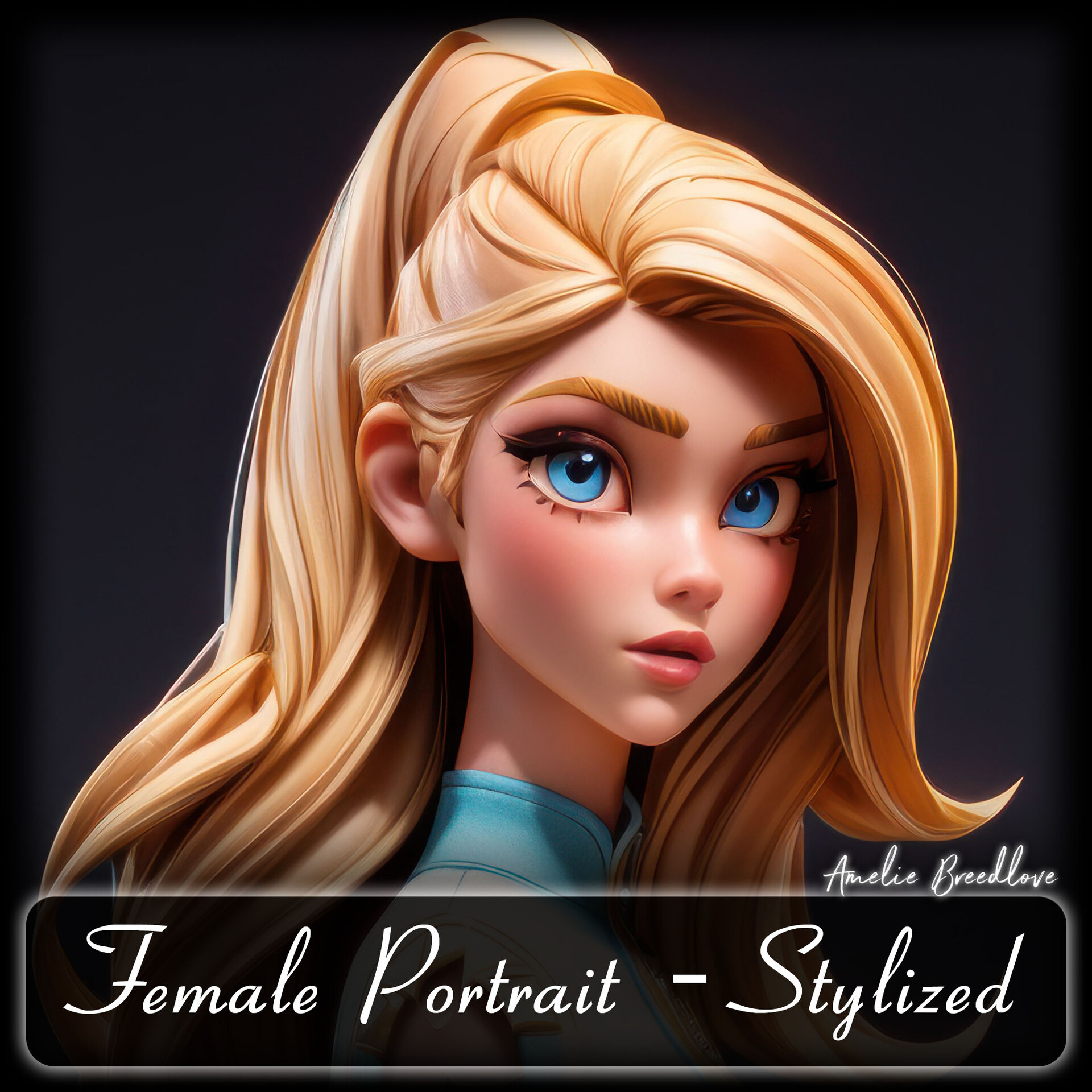 ArtStation - 320 Female Portrait (Stylized Style) Reference Pack | 4K ...