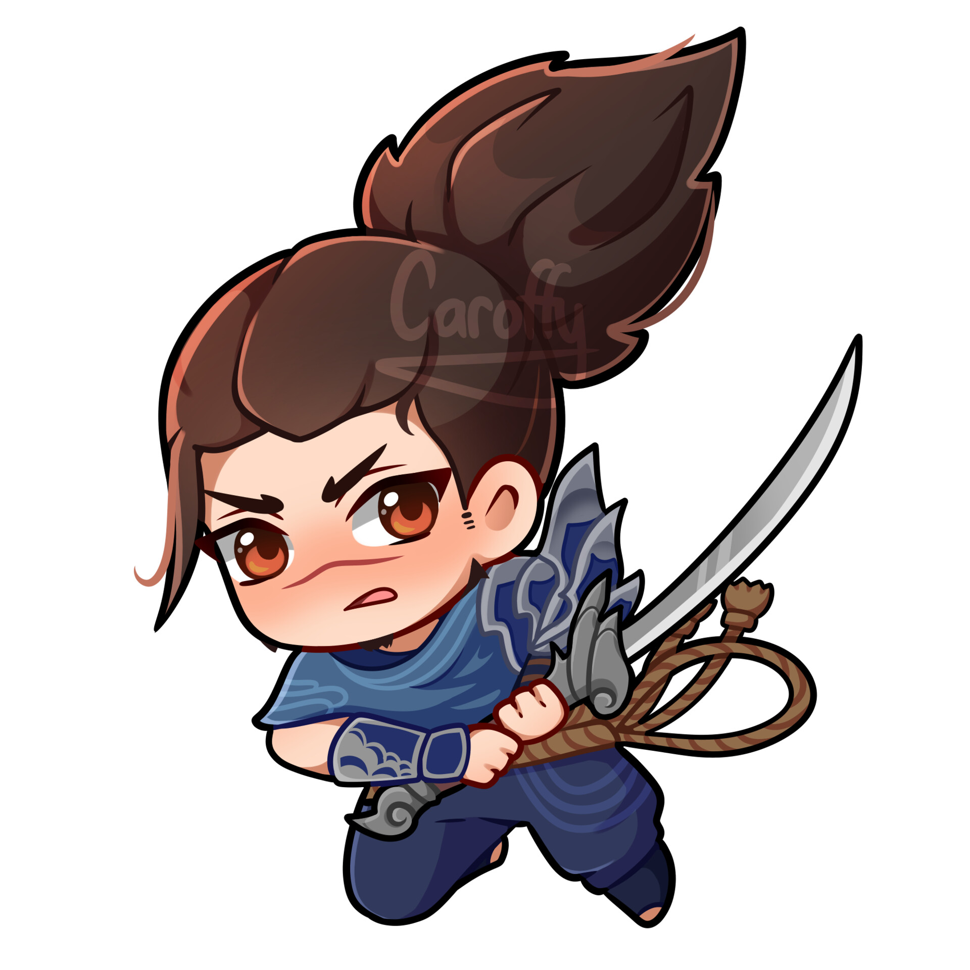 how to draw chibi yasuo