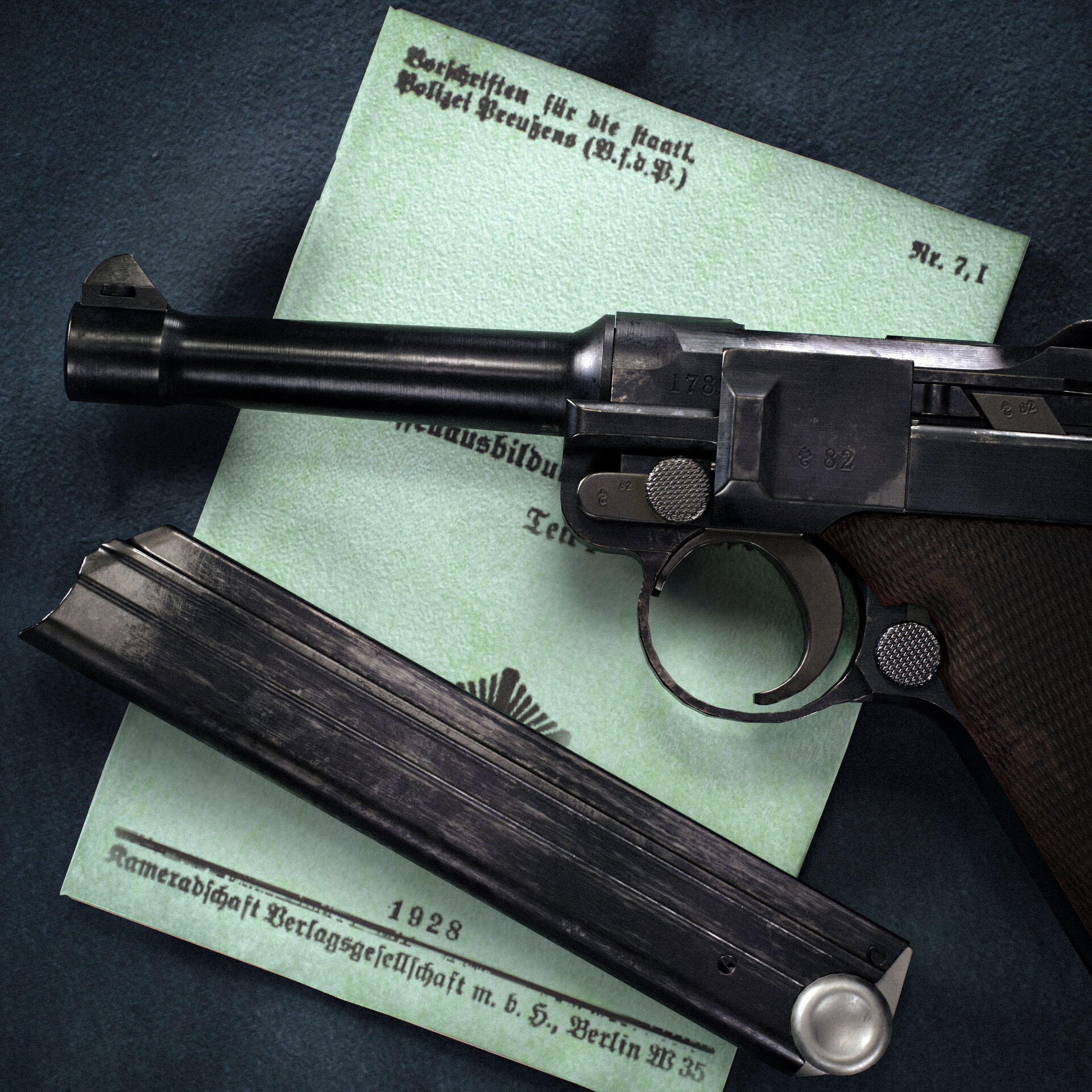 ArtStation - Luger P08 Police version by Simson & Suhl