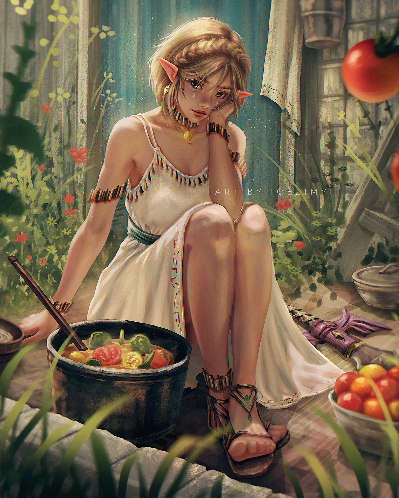 ArtStation - Princess zelda - Simmered Tomato - TotK Fanart