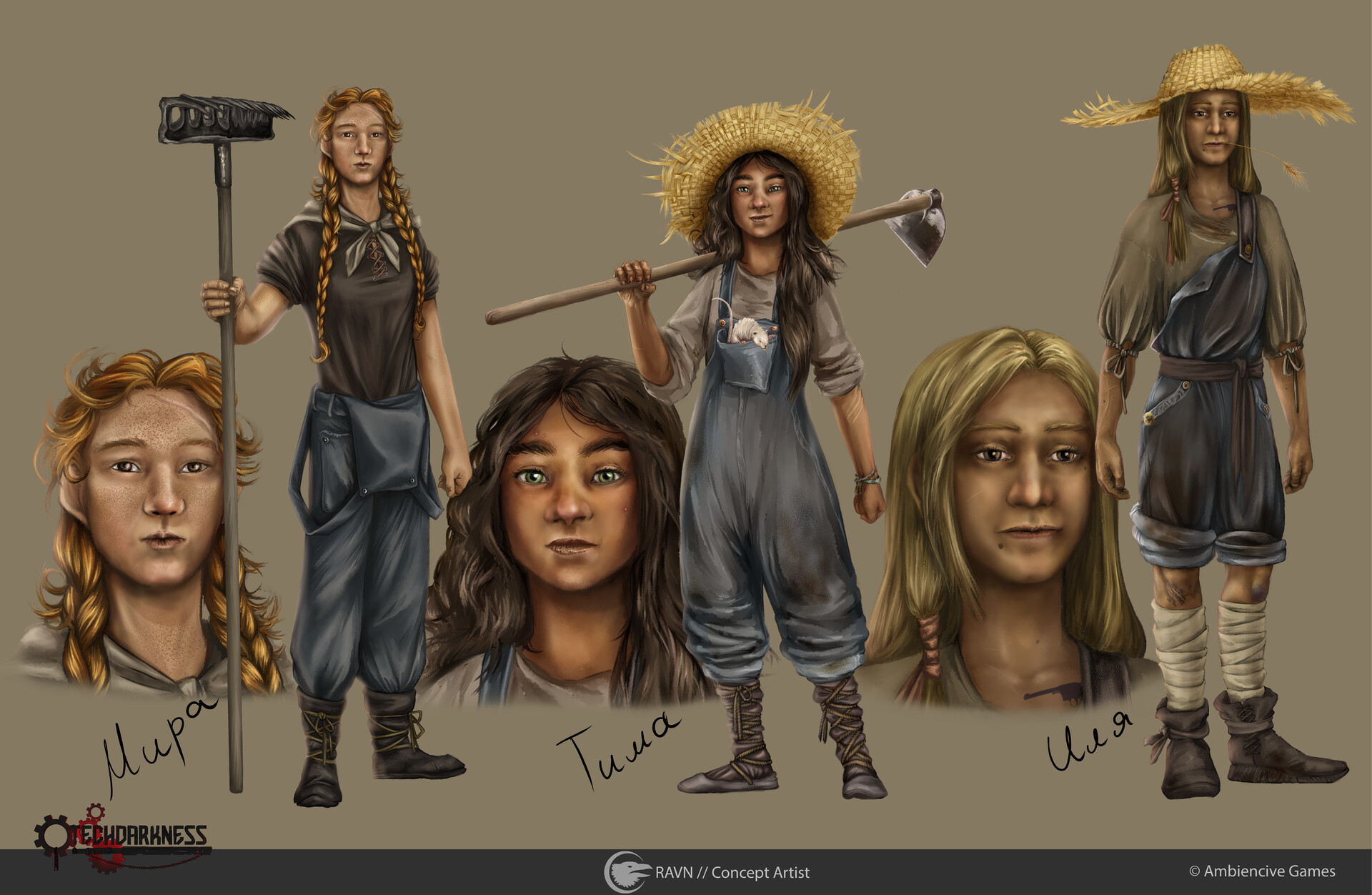 ArtStation - Farm girls