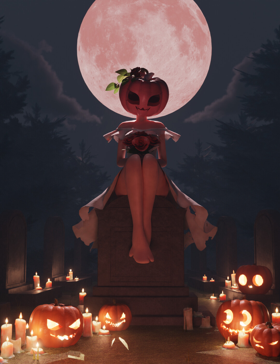 ArtStation - Pumpkin Bride