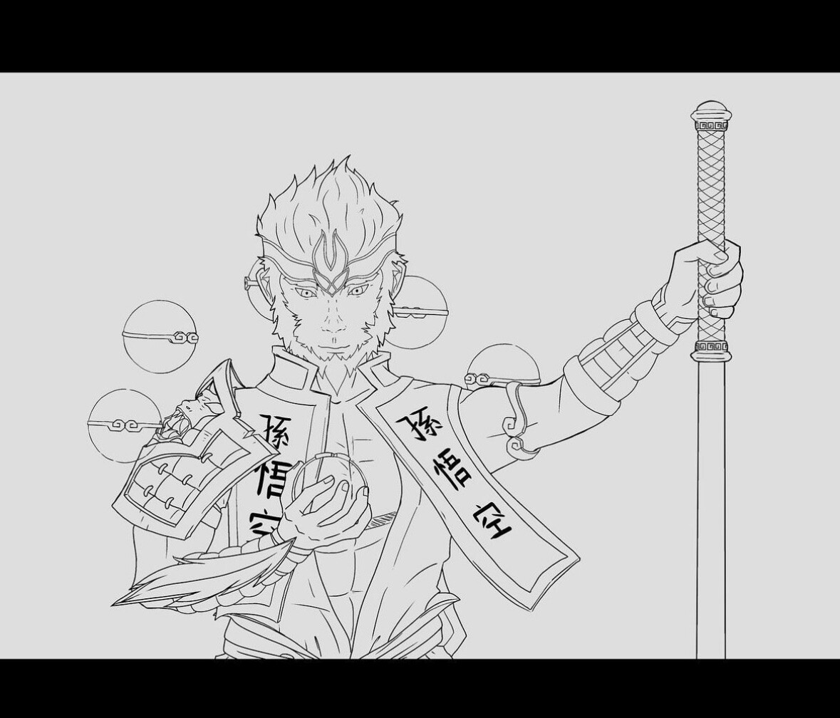 how to draw fortnite wukong