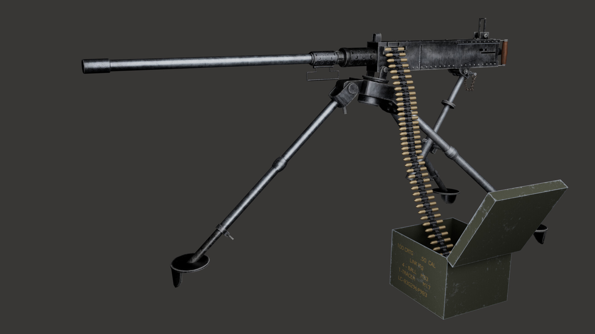 ArtStation - Machine Gun Game Asset