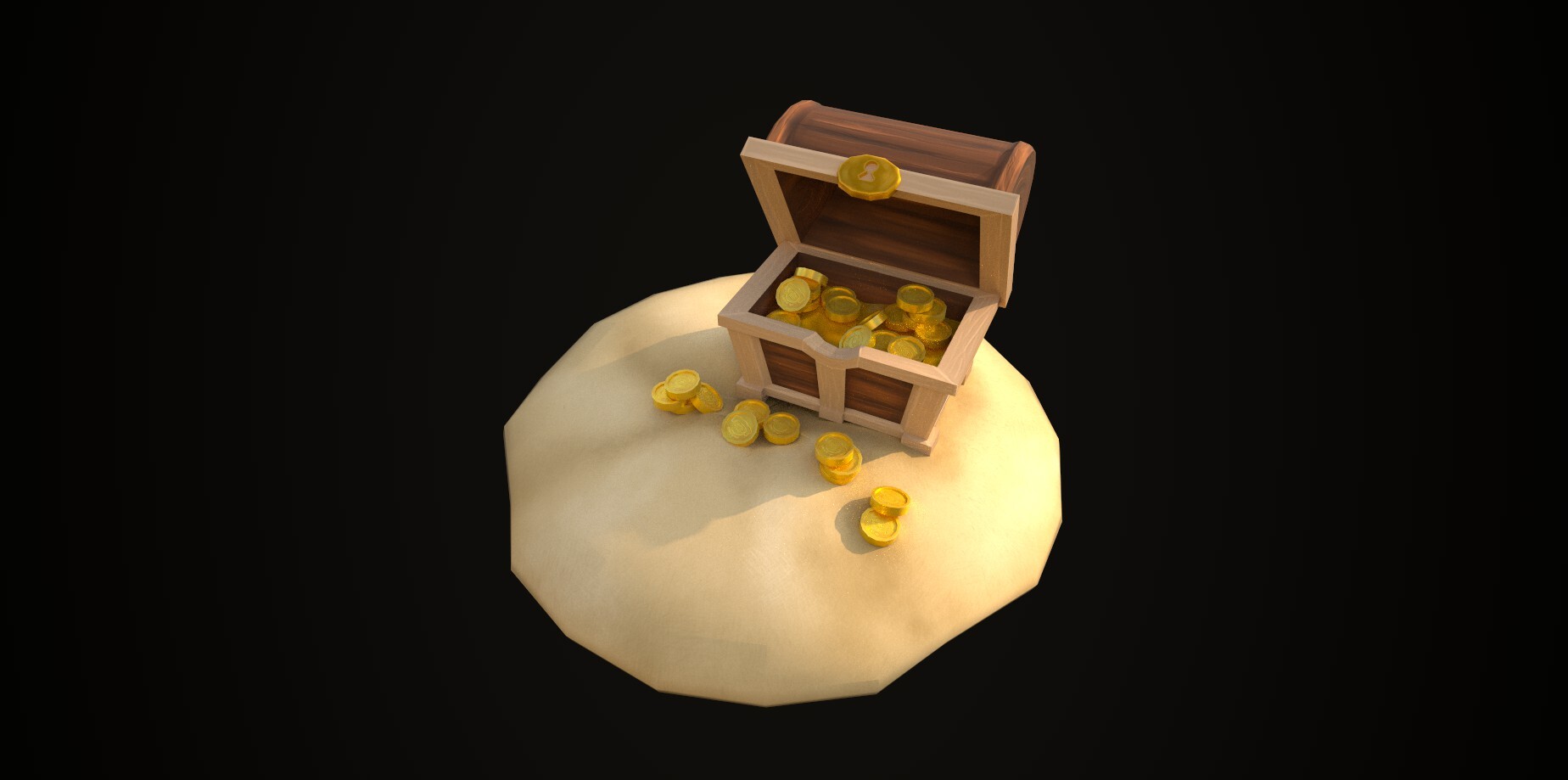 ArtStation - Stylized Treasure Chest - Hand Painted