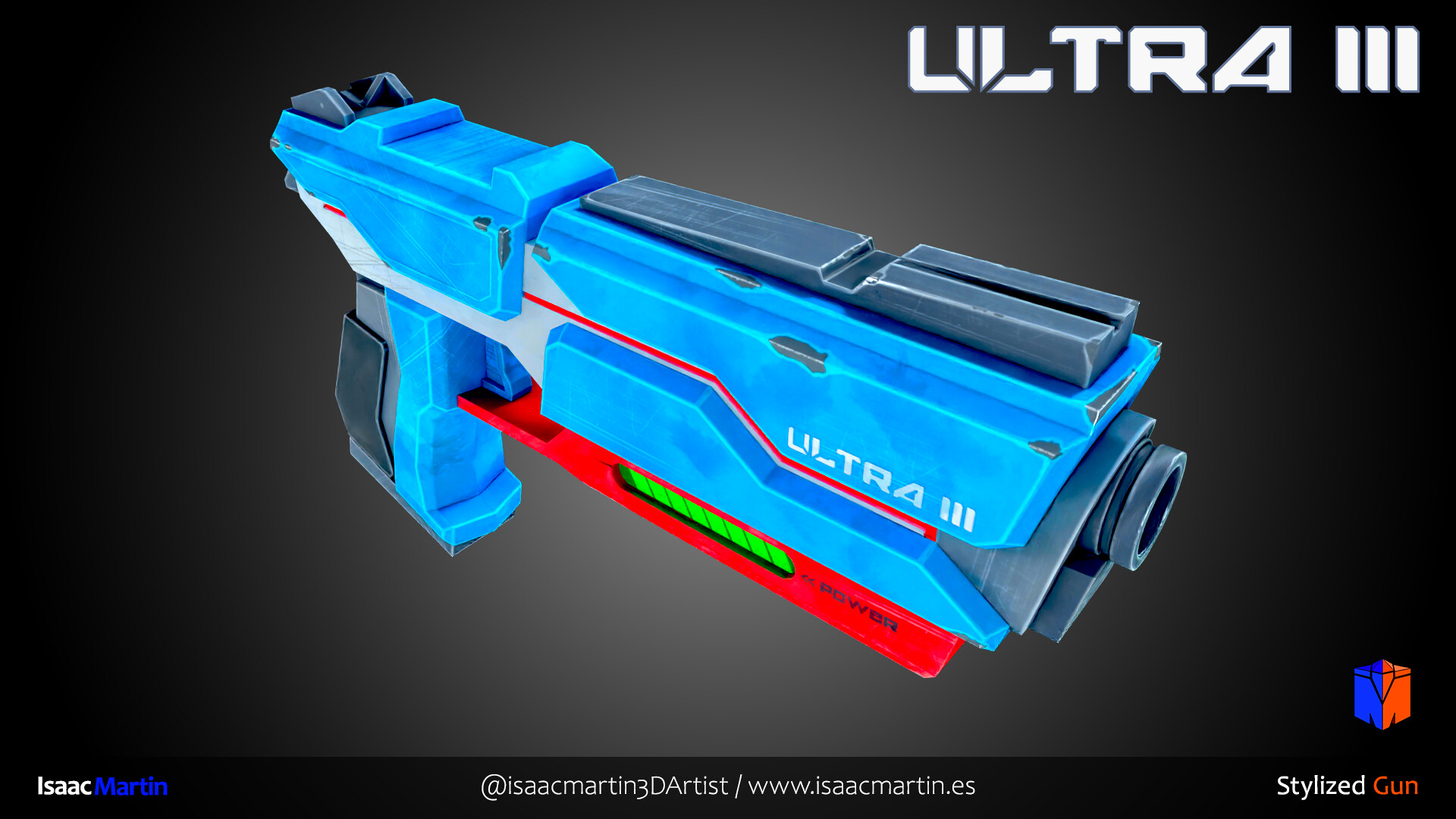 Isaac Martín - ULTRA-III Stylized gun