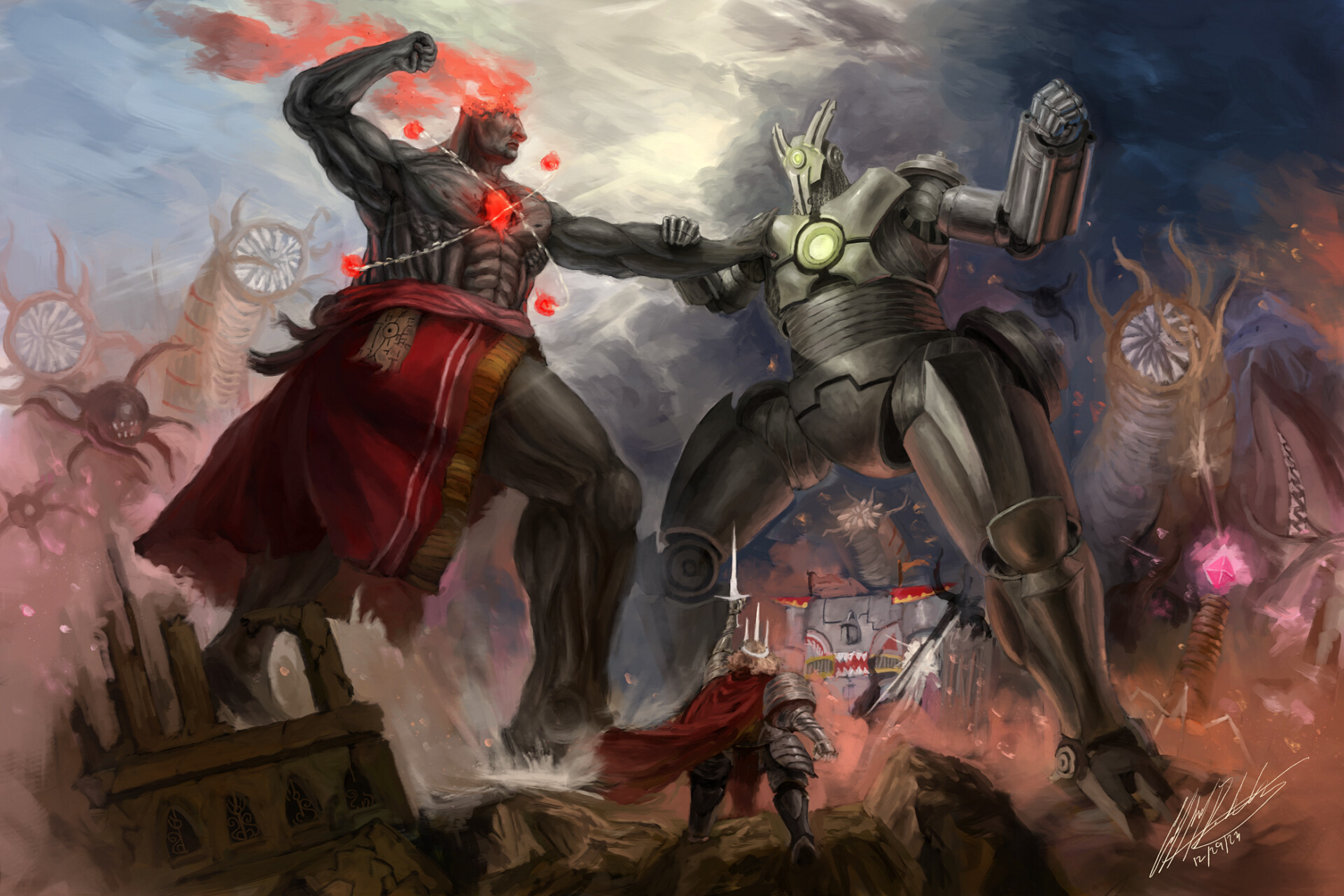 ArtStation - Titan Fight