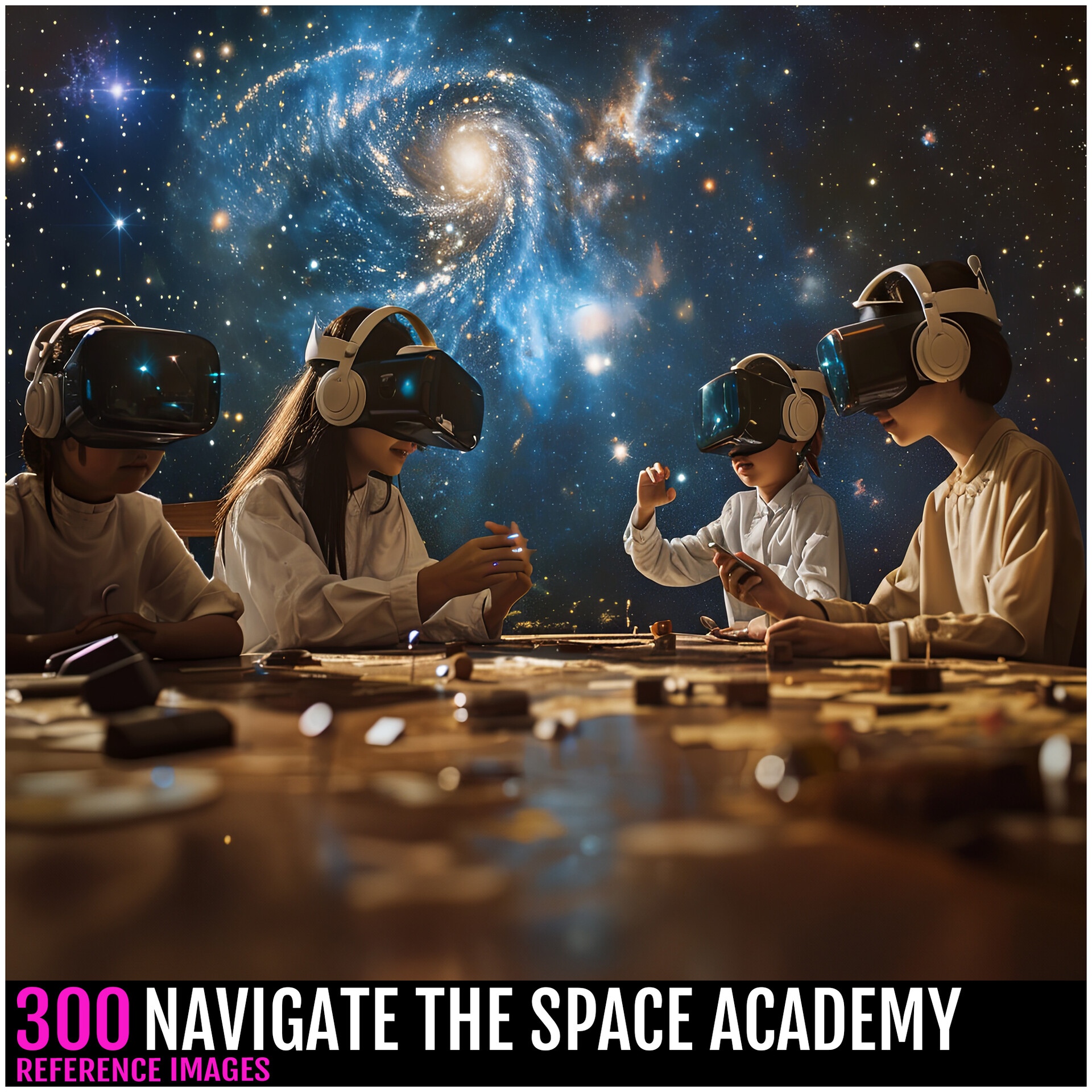 ArtStation - 300 NAVIGATE THROUGH THE SPACE ACADEMY / 8K