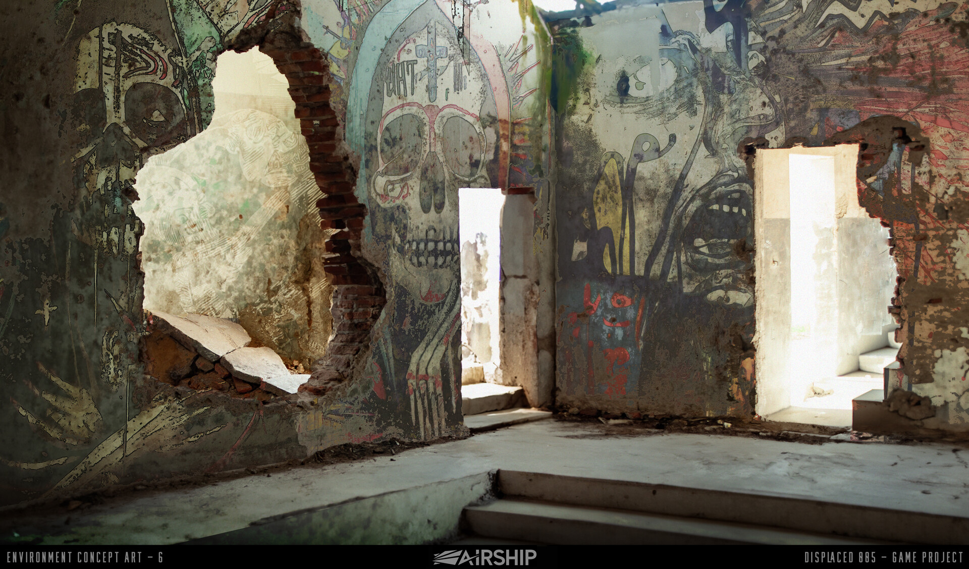 Pablo Romanos - Airship Interactive - Displaced C005 - Copyright 2022 - Environment Concept Art ...