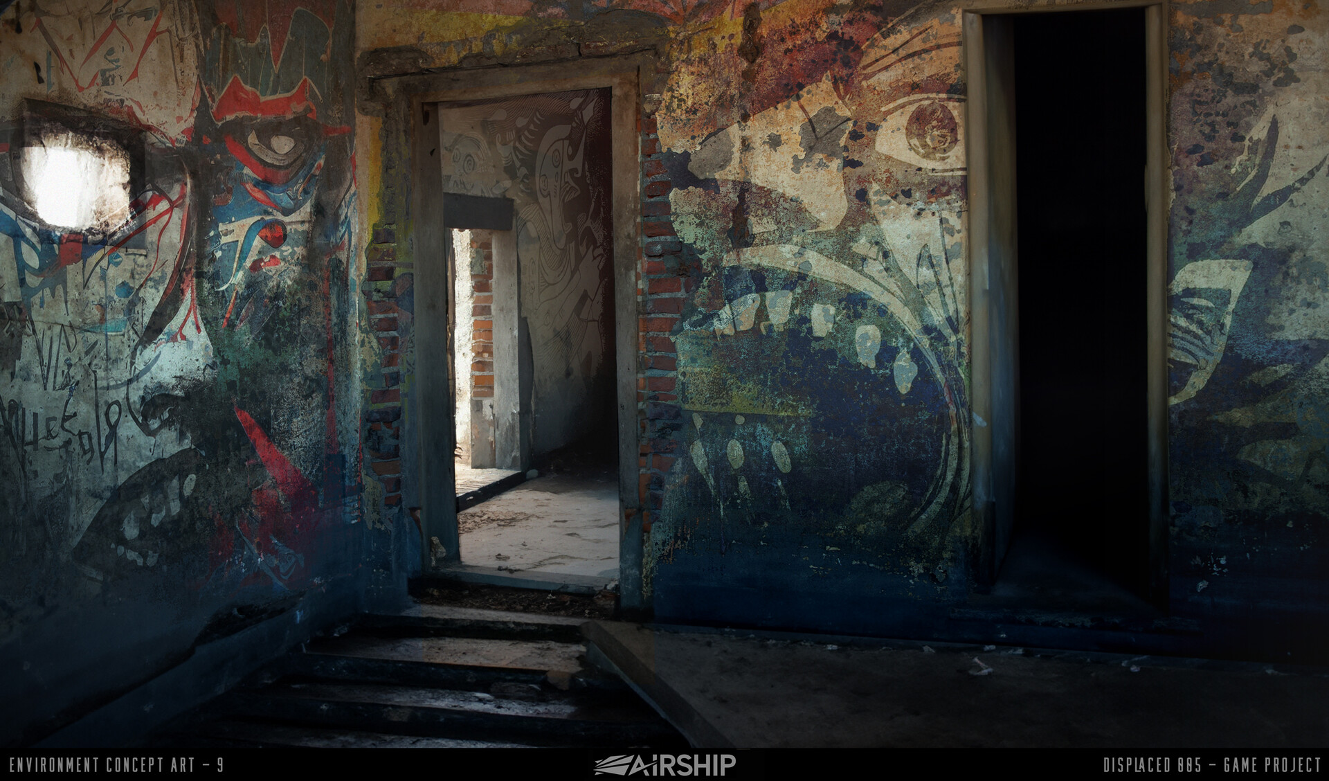 Pablo Romanos - Airship Interactive - Displaced C005 - Copyright 2022 - Environment Concept Art ...