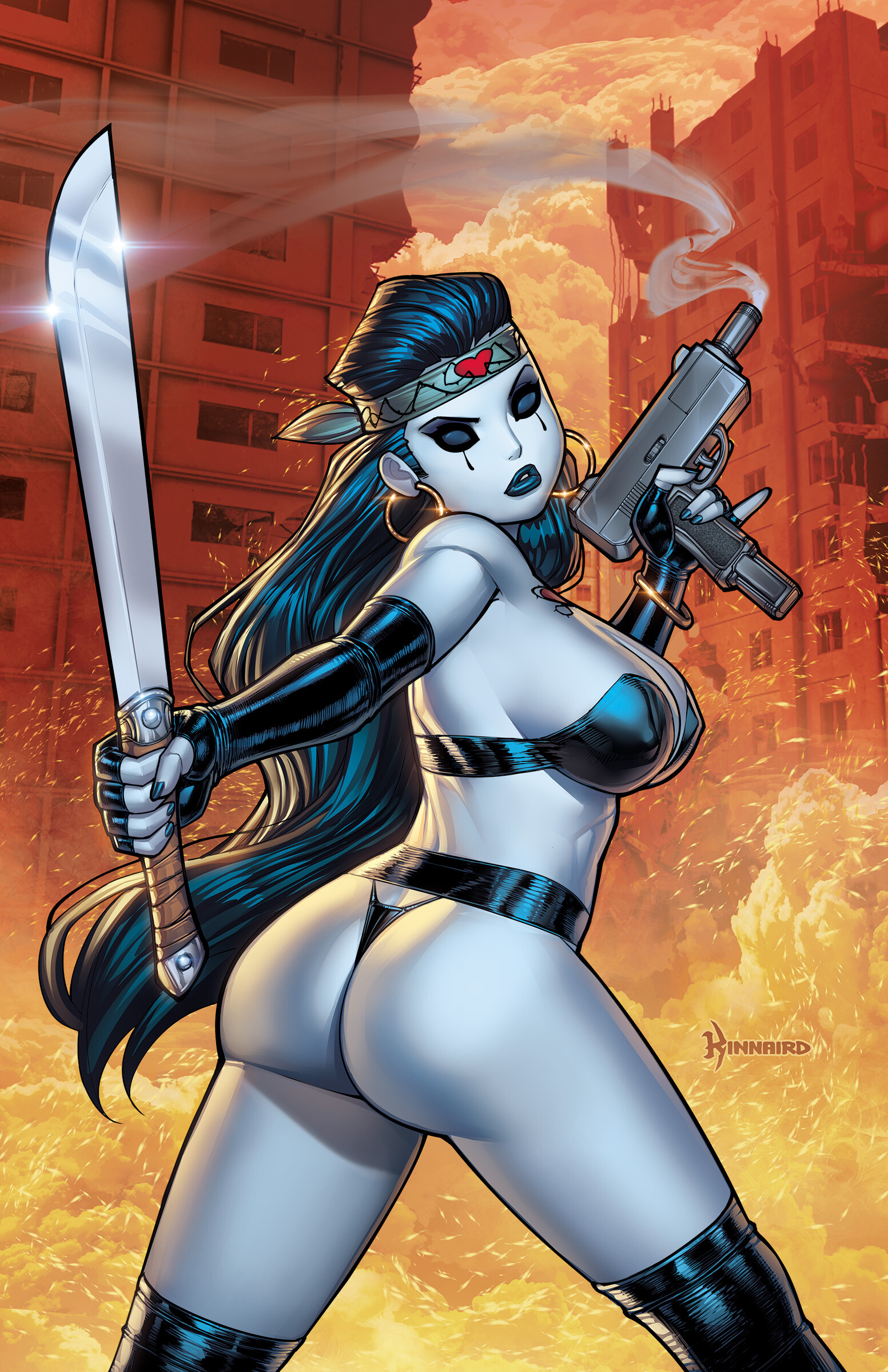 ArtStation - Sad GIrl Psycho Baby #7 Alternate cover