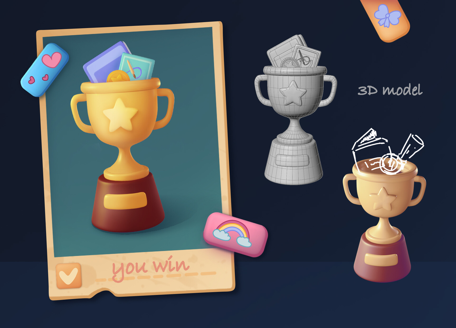 ArtStation - Casual game props