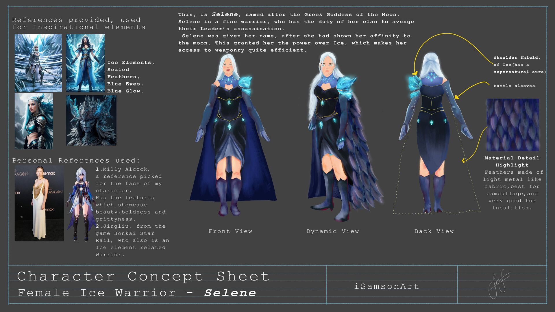 ArtStation - Character Design - Selene