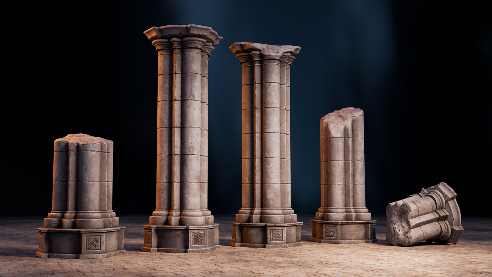 ArtStation - Columns game assets