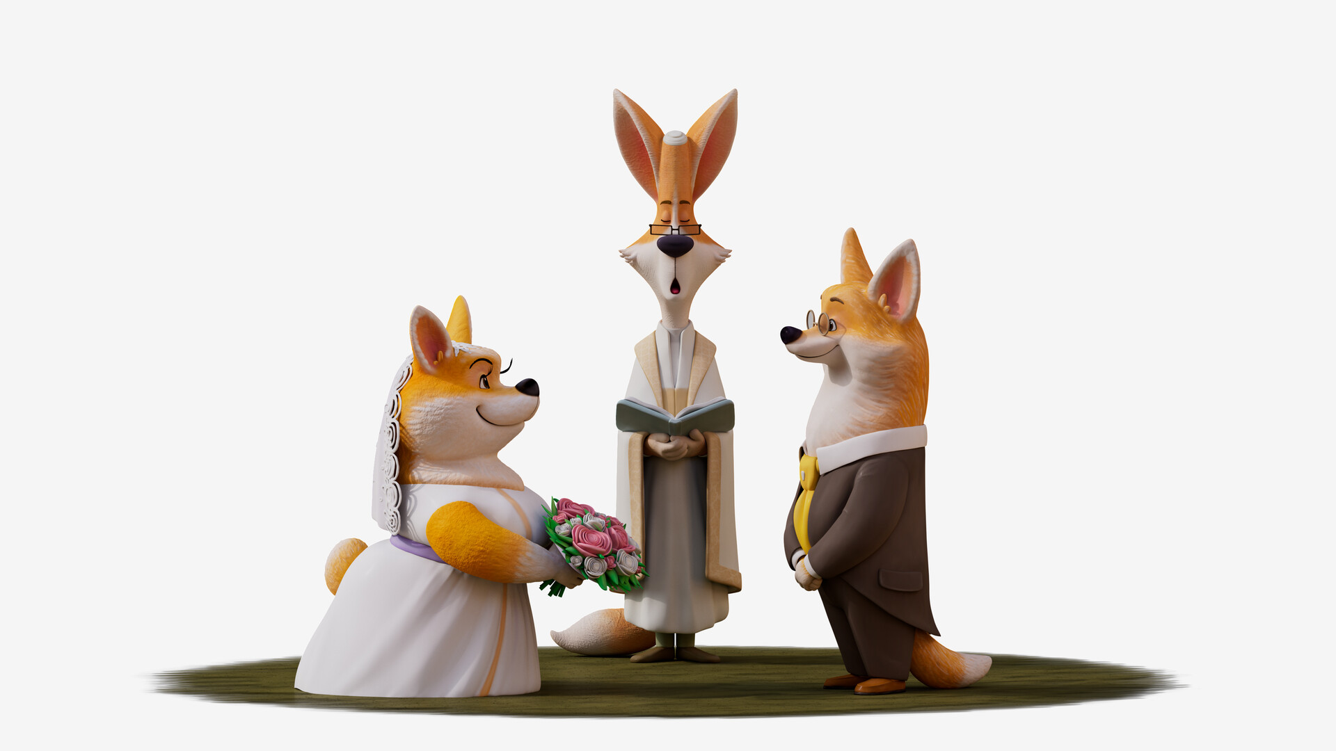 ArtStation - Corgi Wedding