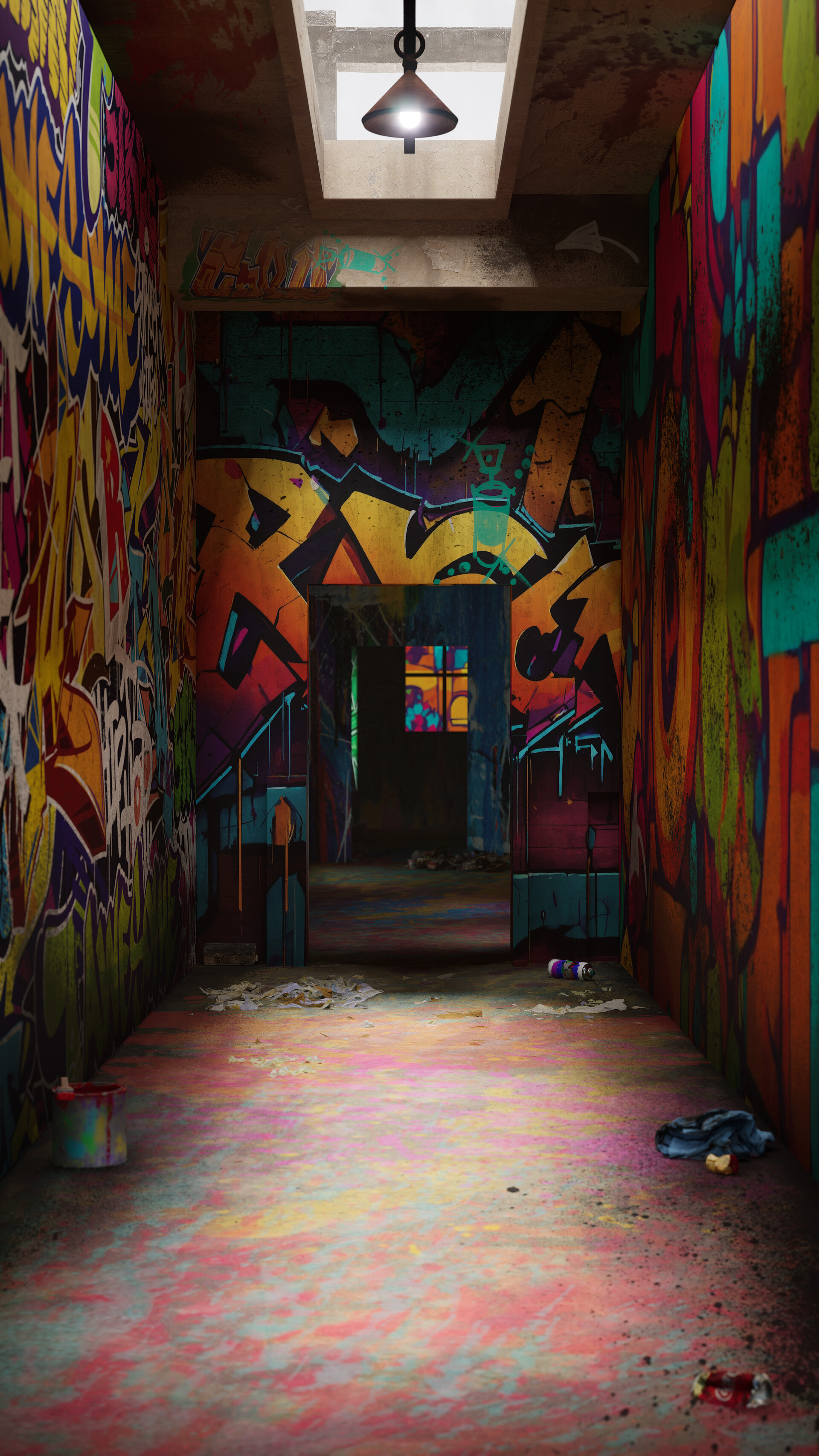 ArtStation - Graffiti Art Corridor Environment [UE5]