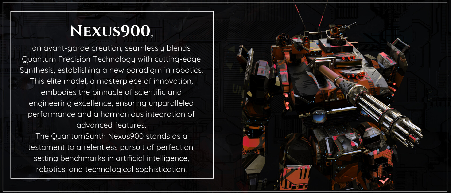 AKASHDEEP SINGH - NEXUS 900 MILITARY ROBOT