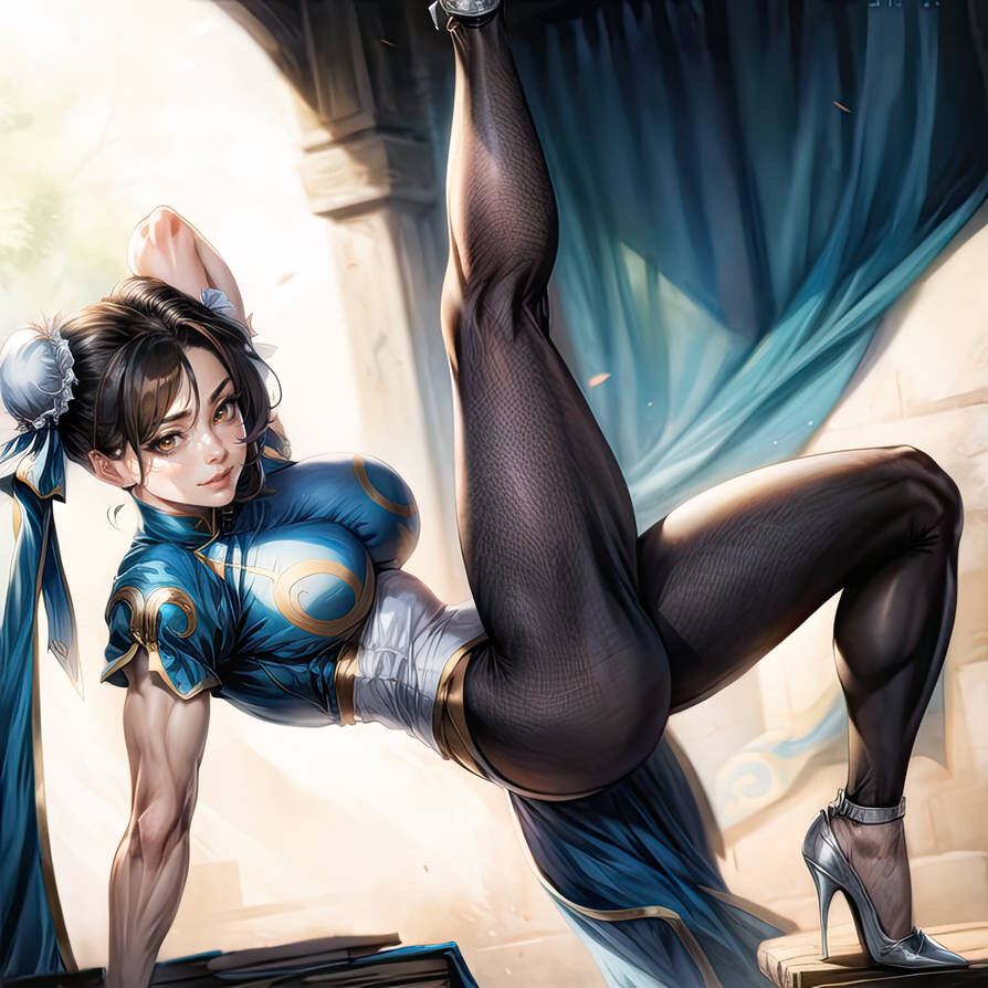 ArtStation - Chun-Li's Strength: Beauty in Action by Jade Gretz