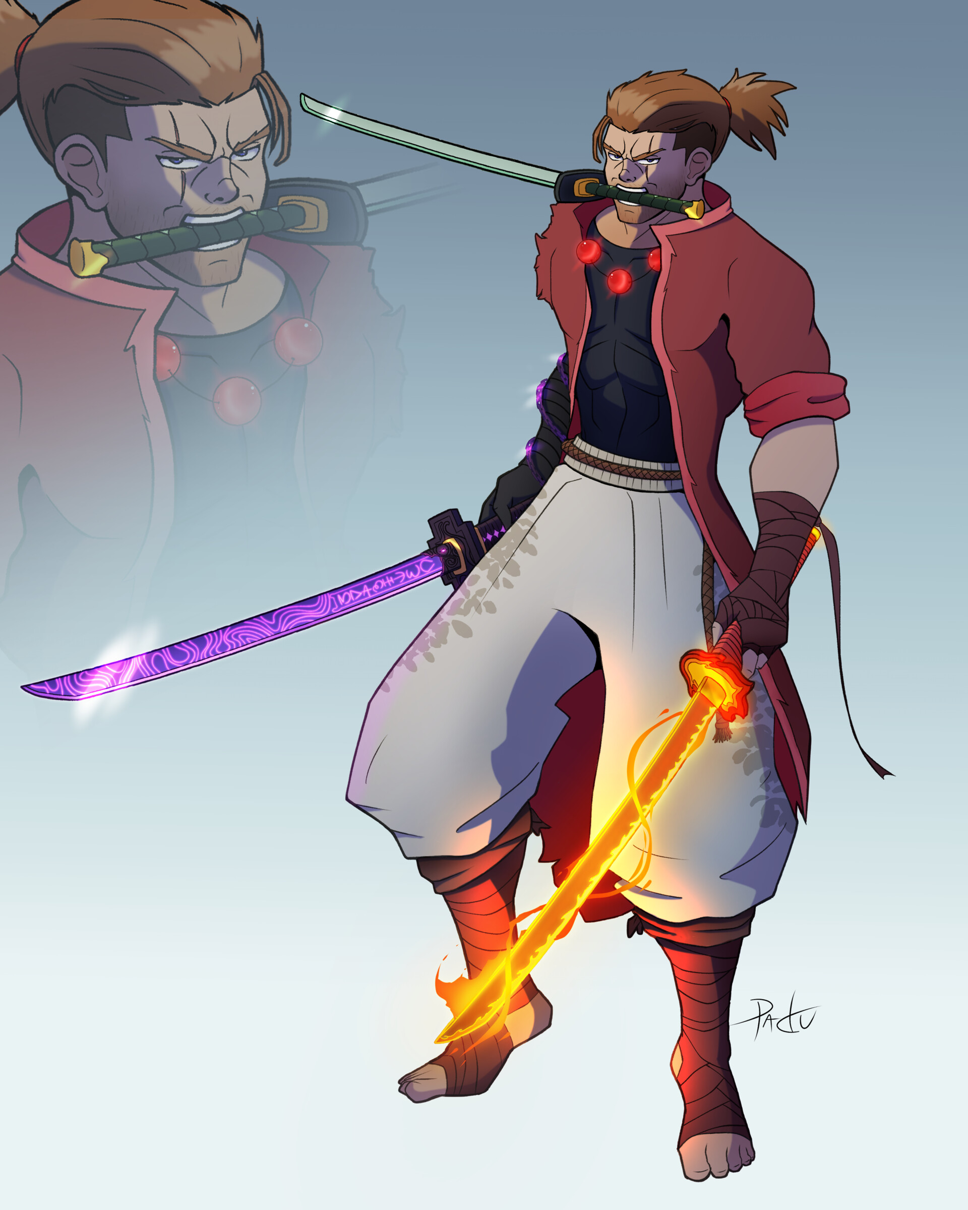 ArtStation - Comissão - RPG Zangetsu