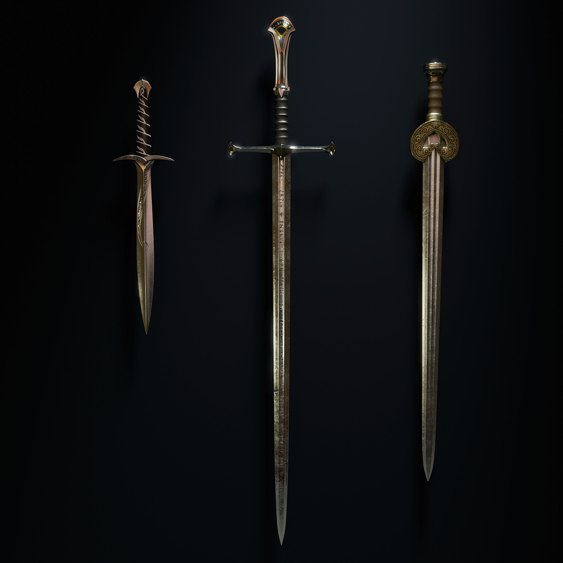 ArtStation - Lord of the Rings swords