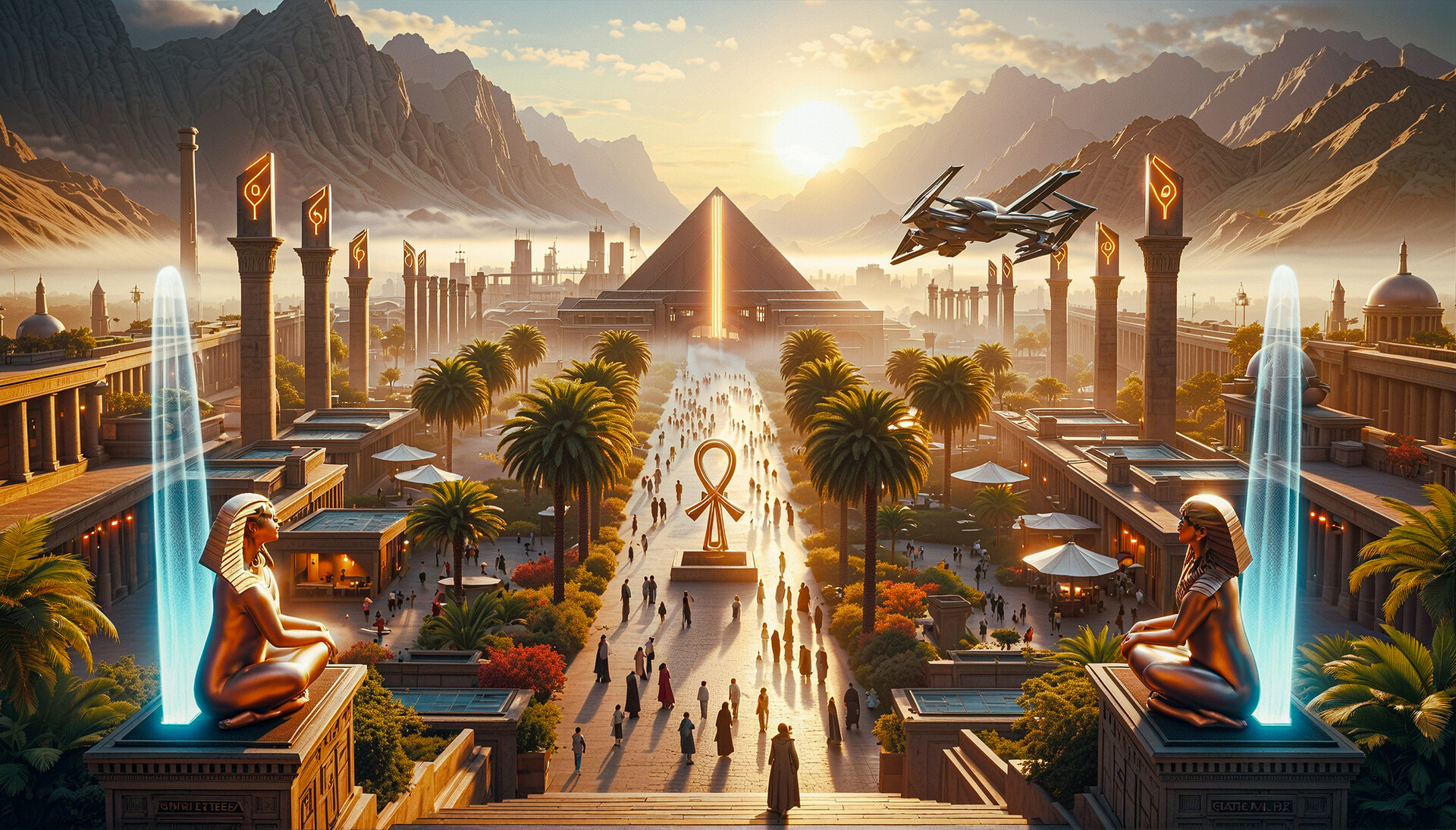 Yinghao Zhang - Futuristic Antiquity – Pharaoh's Legacies