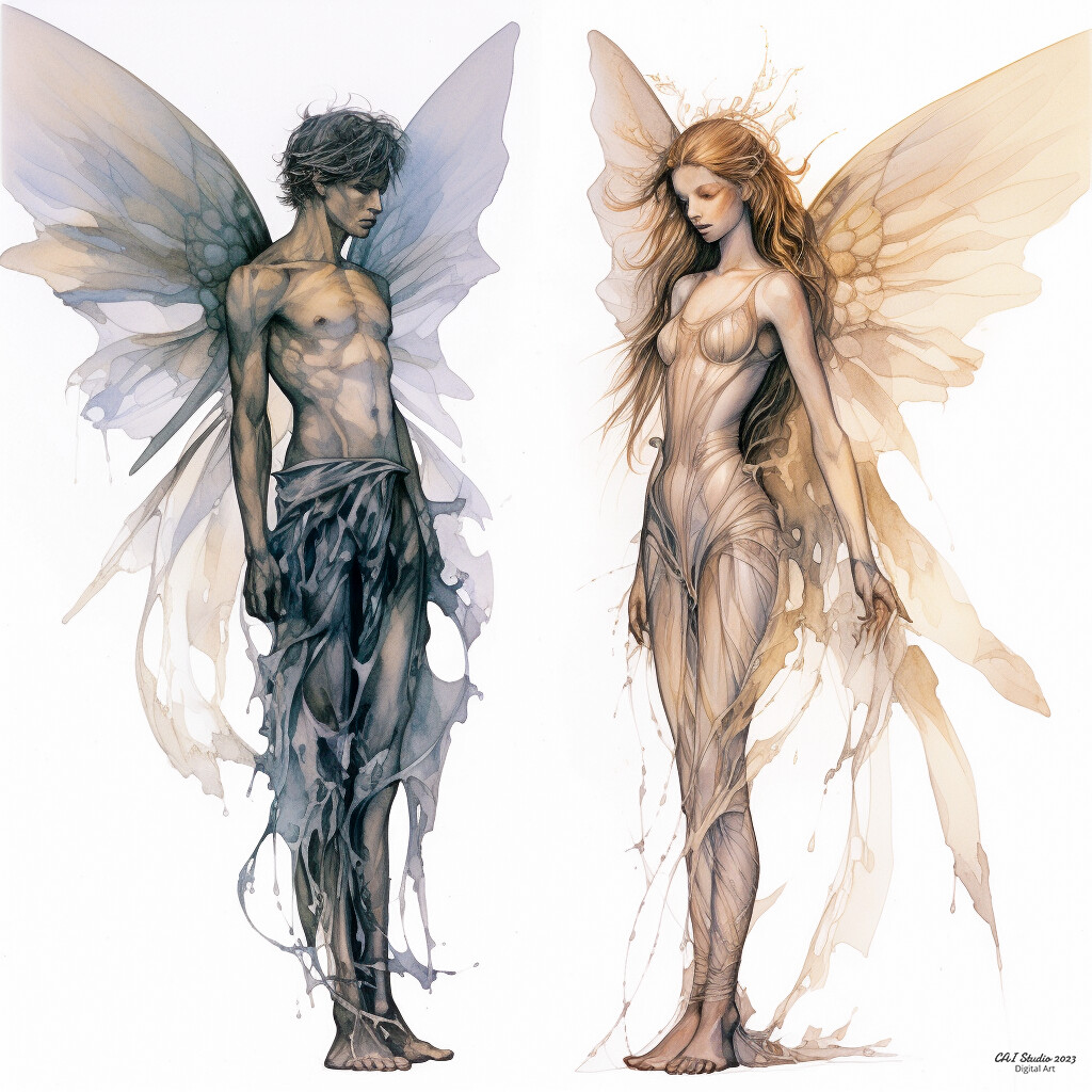 ArtStation - Faerie couples