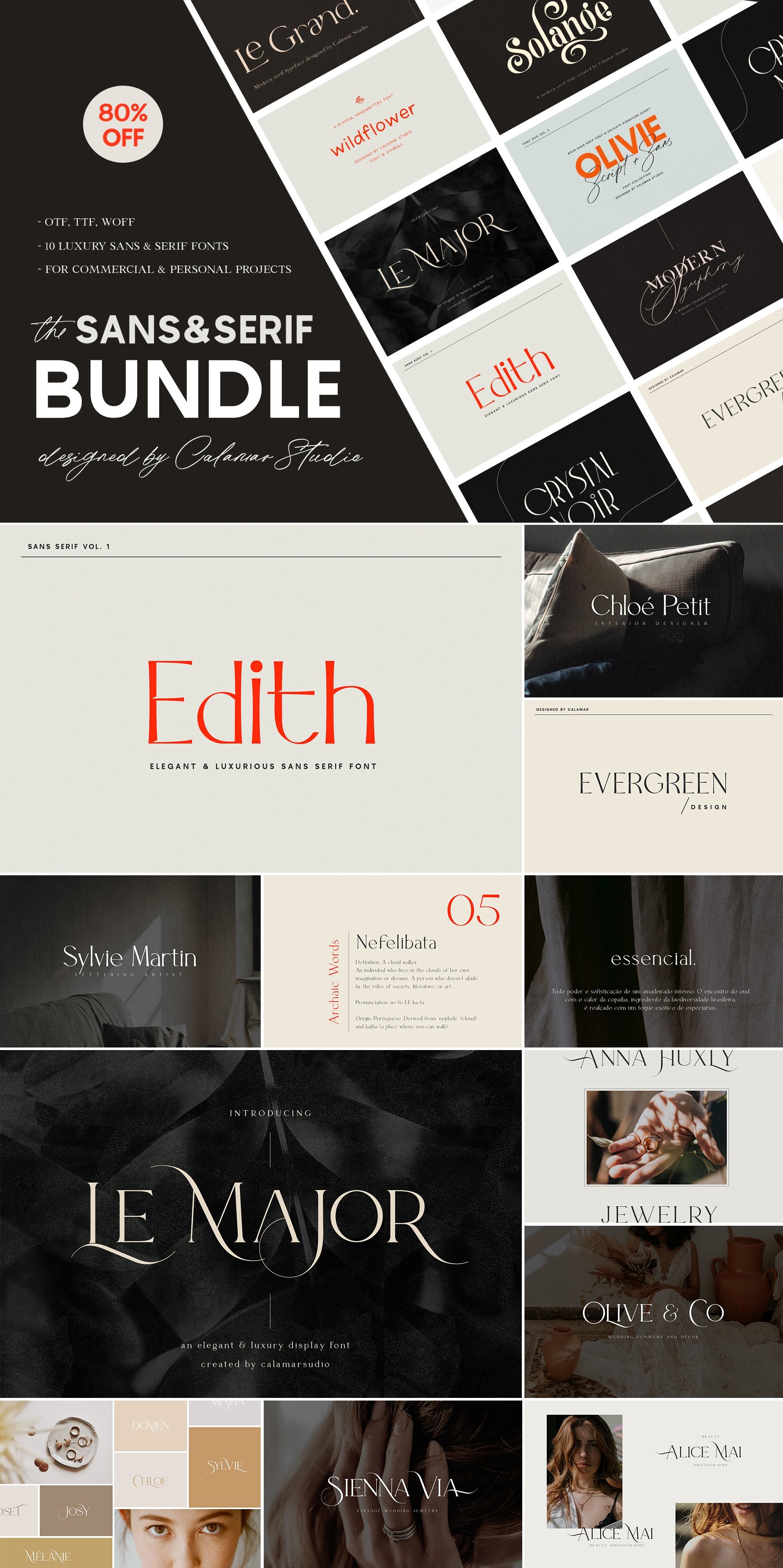 ArtStation - The Sans Serif Font Bundle | SALE