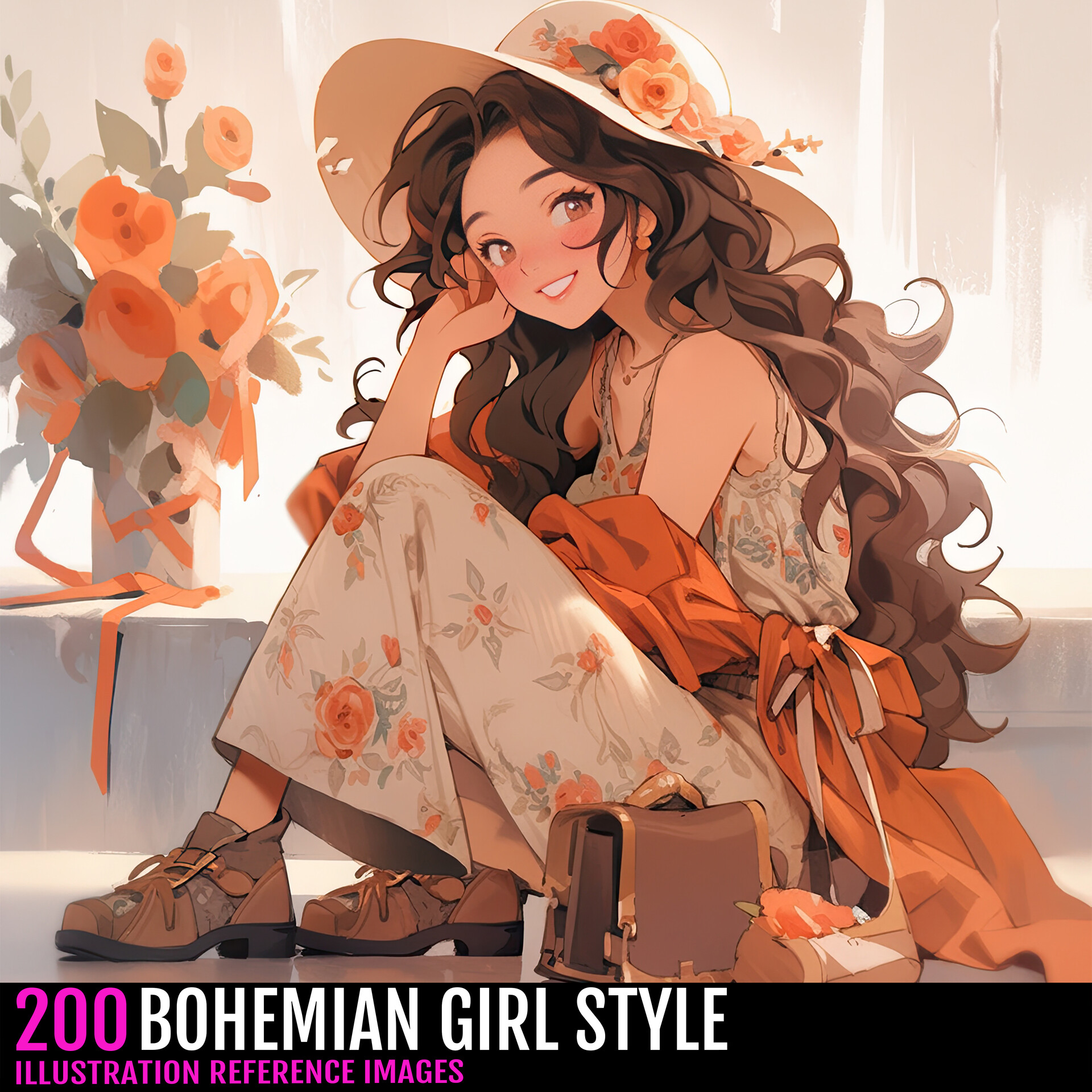 ArtStation - 200 BOHEMIAN GIRL STYLE / 4K