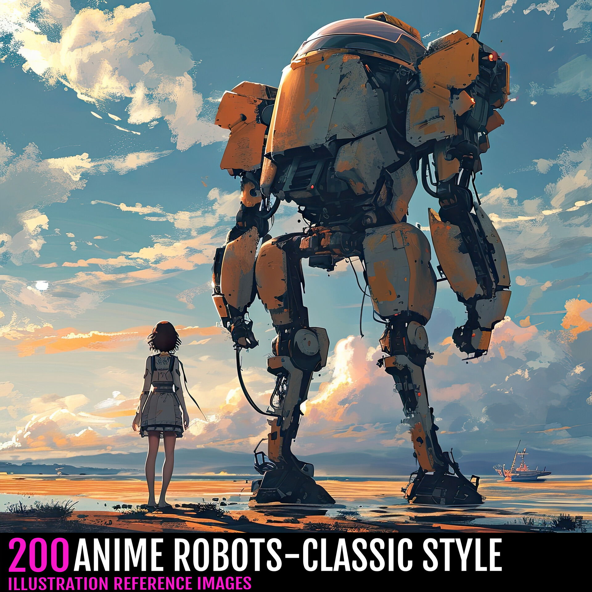 ArtStation - 200 ANIME ROBOTS - CLASSIC STYLE / 4K