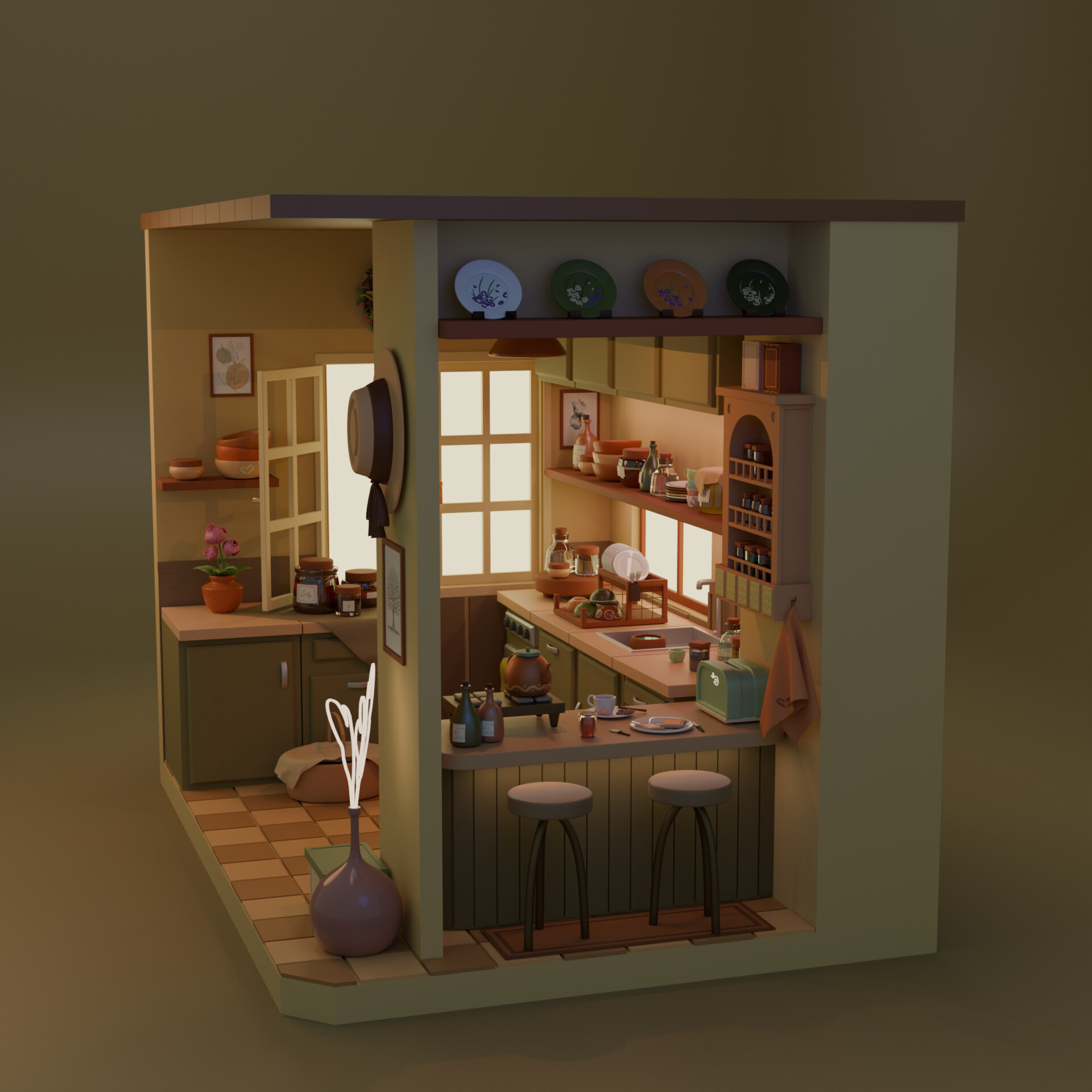 ArtStation - CozyKitchen