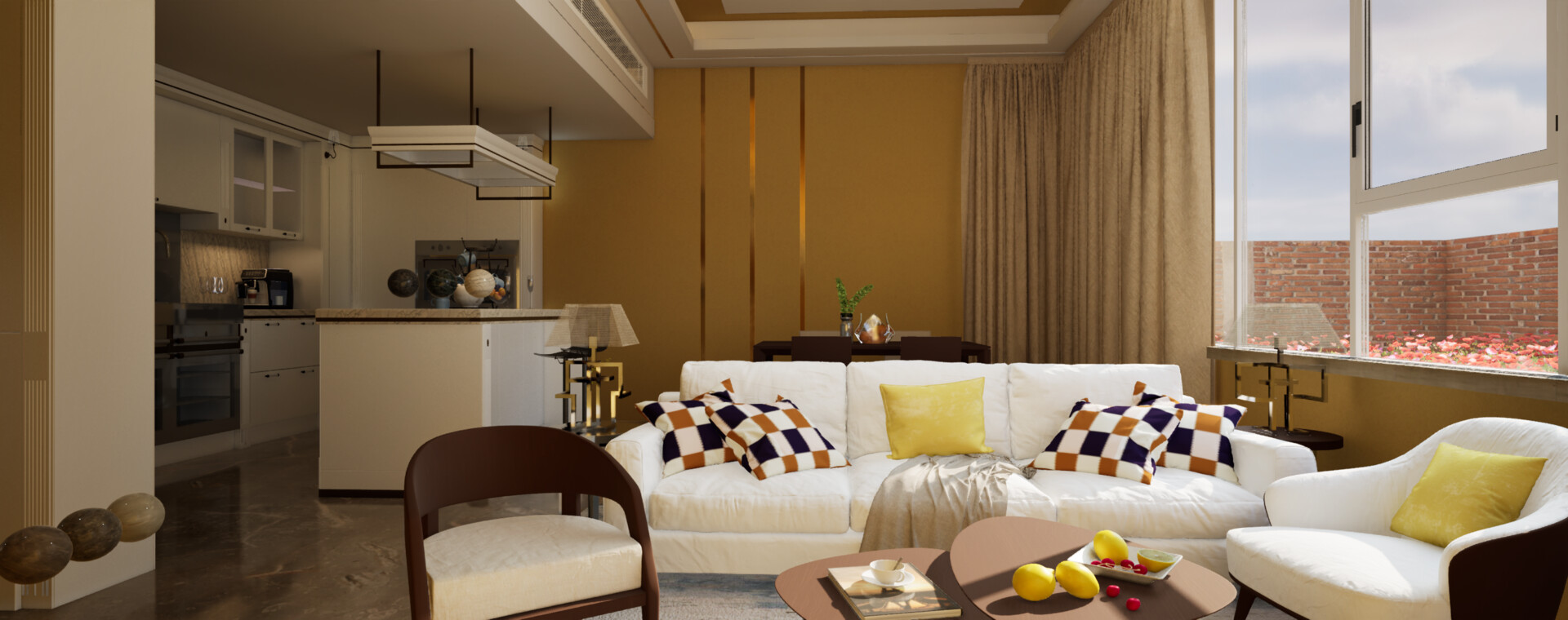 ArtStation - duplex Livingroom walkthrough